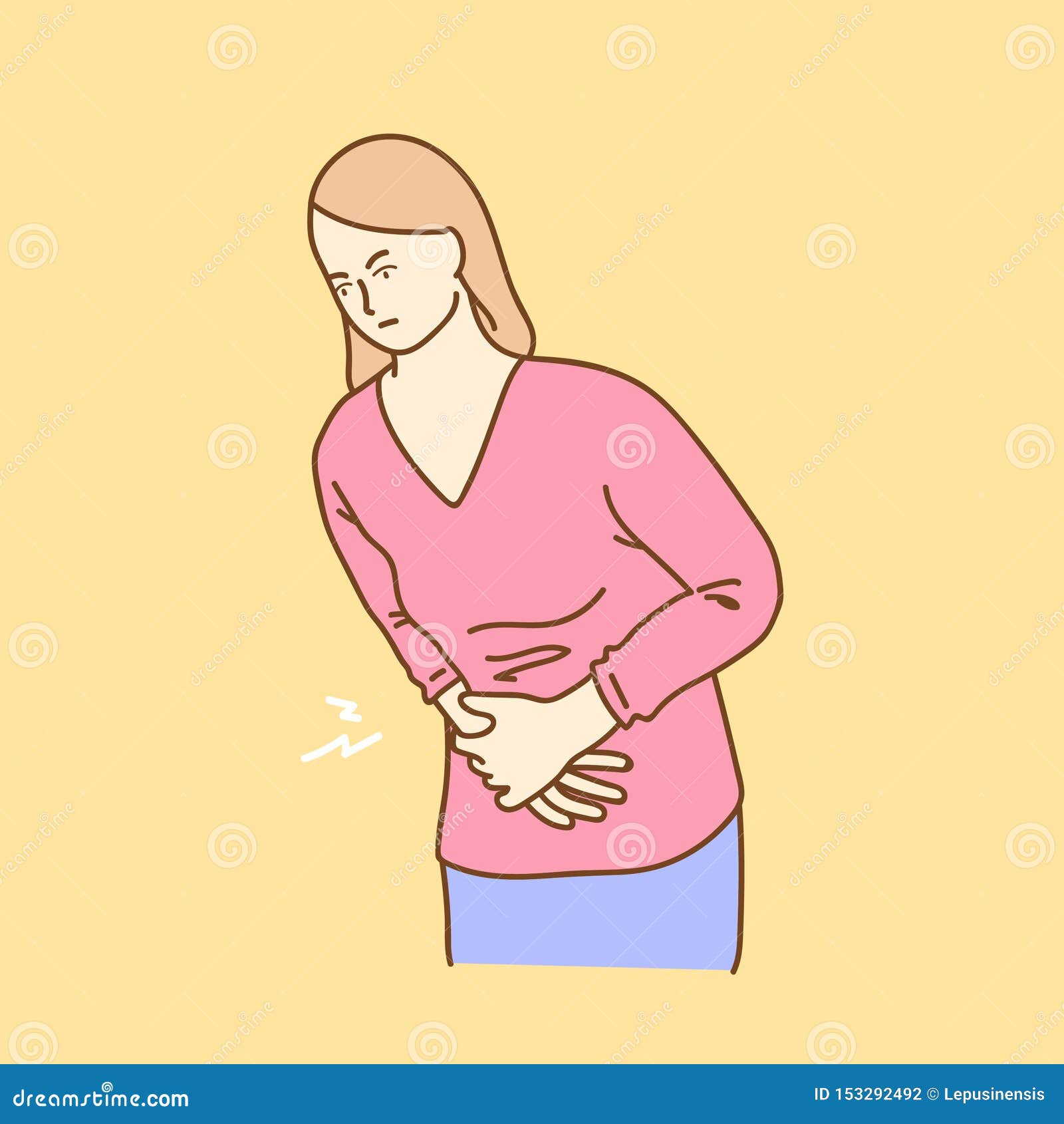 Man Suffering From Abdominal Bloating.A Swollen State Caused By ...