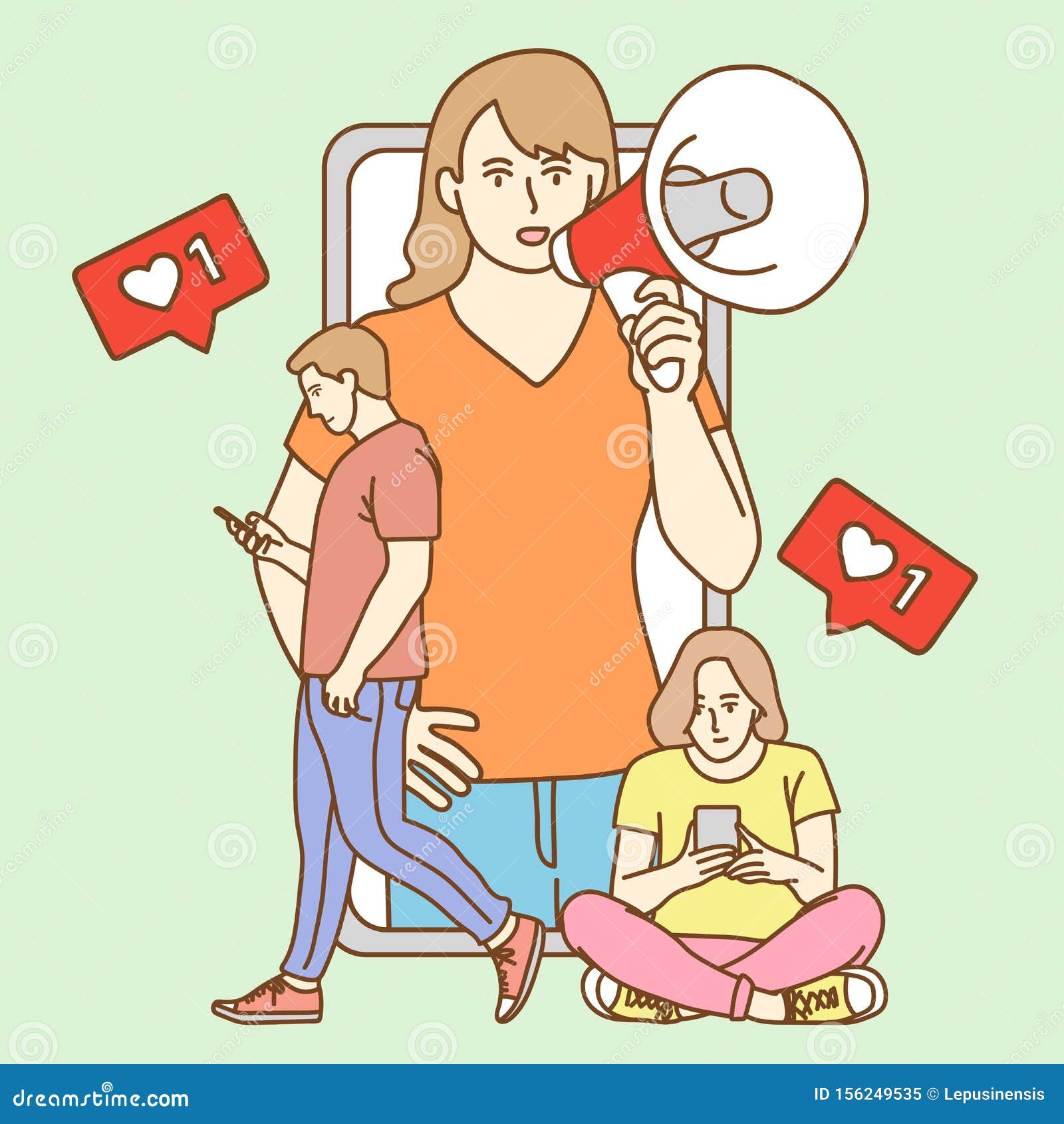 Influencer Marketing Concept, Blogger Promotion Services and Goods for ...