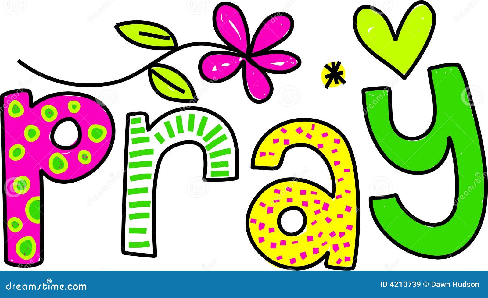 Pray stock vector. Illustration of pictogram, decoration - 4210739