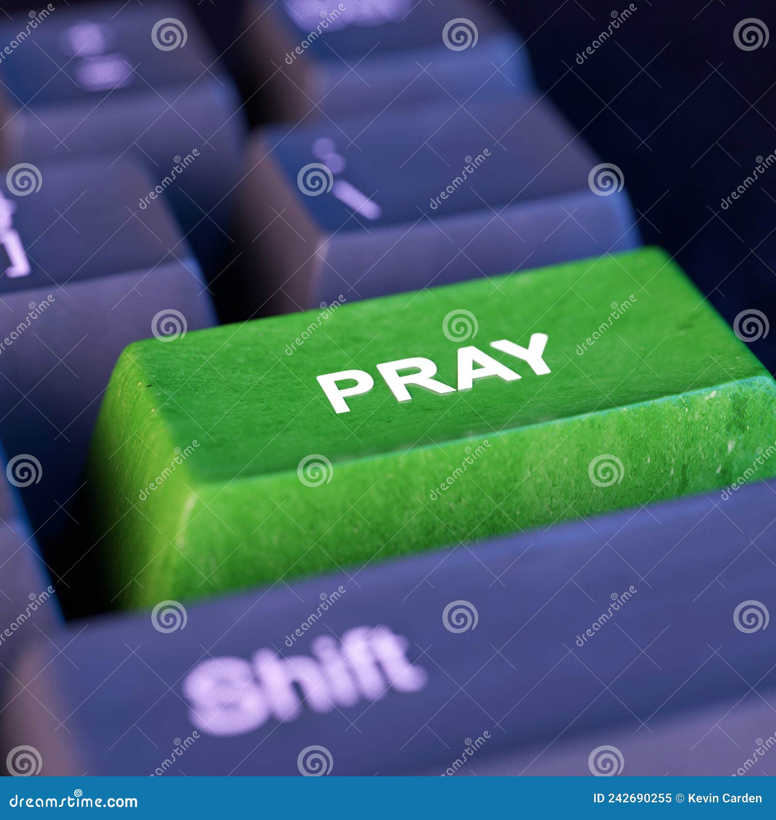 Pray Button on the Keyboard Stock Image - Image of stroke, religion ...
