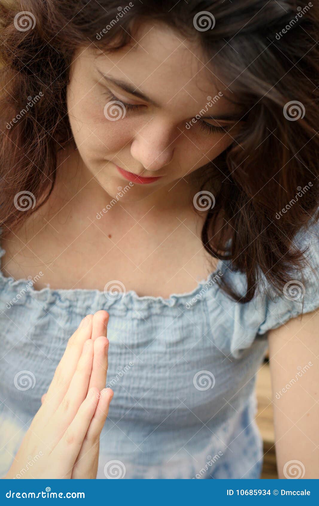 Pray girl stock photo. Image of teens, depressed, religious - 10685934