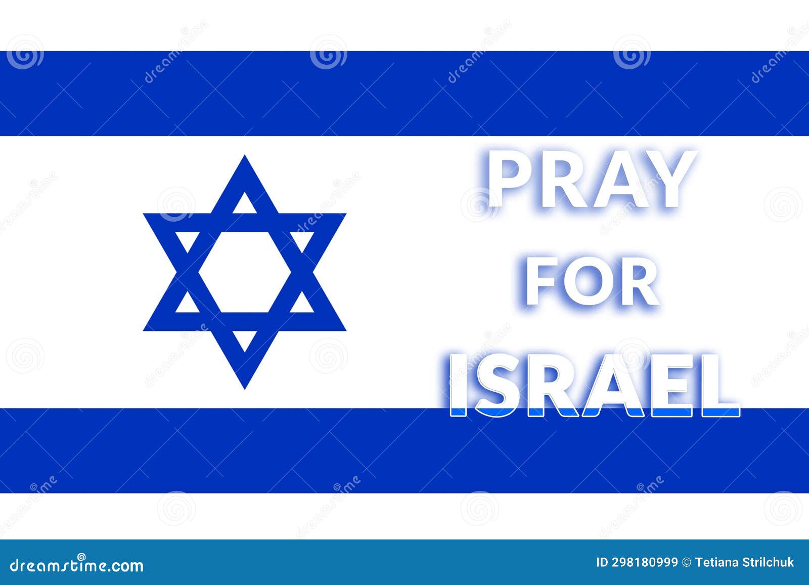Pray for Israel. Banner for Design Stock Illustration - Illustration of ...