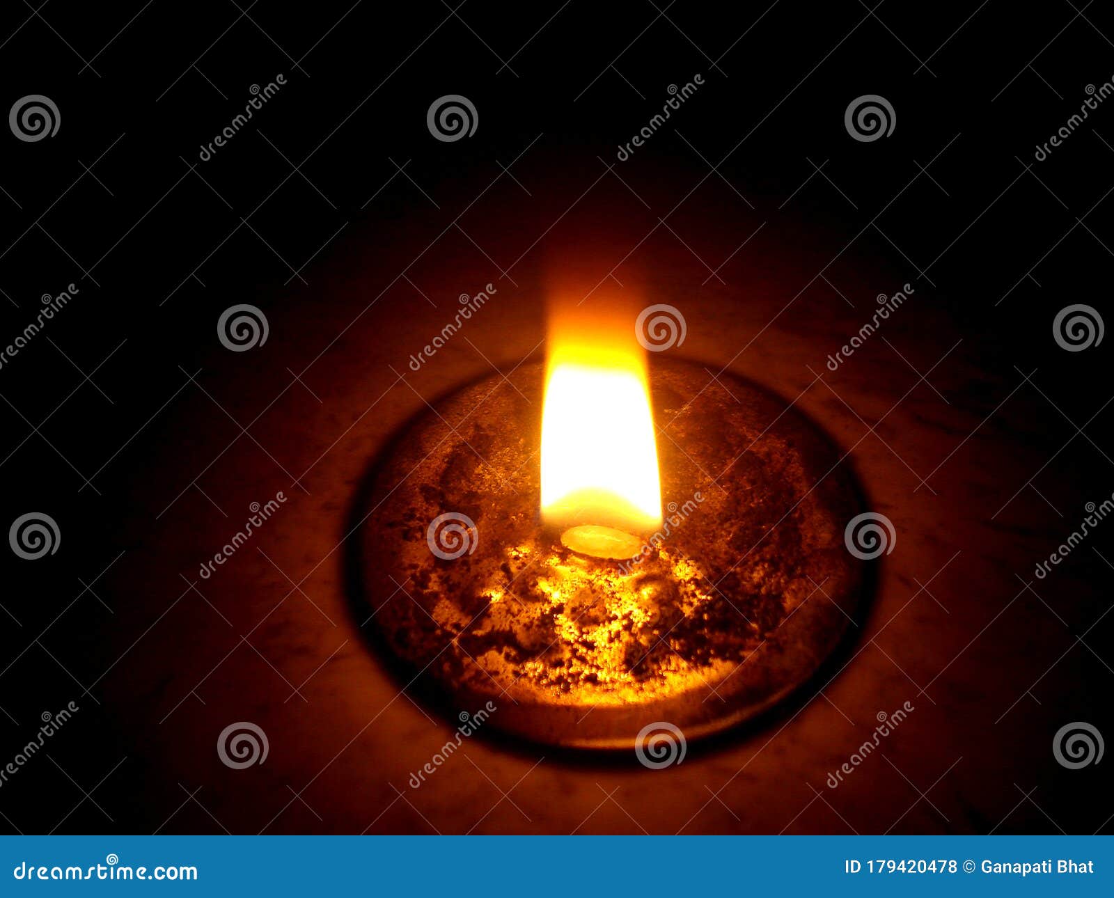 Pray and Light Holy Lamp Front God Stock Photo - Image of corona, fire ...