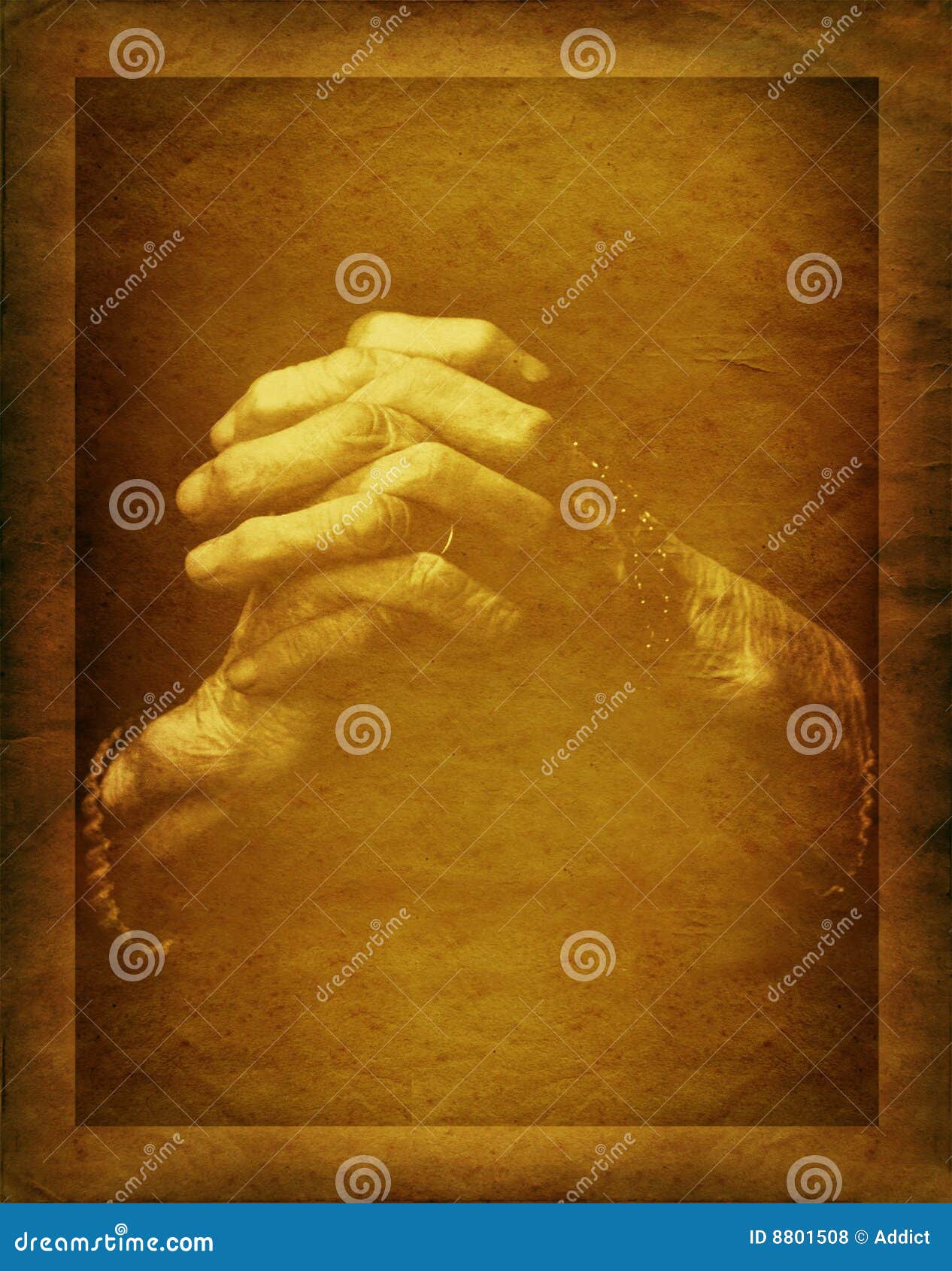 Pray old hands stock illustration. Illustration of belief - 8801508