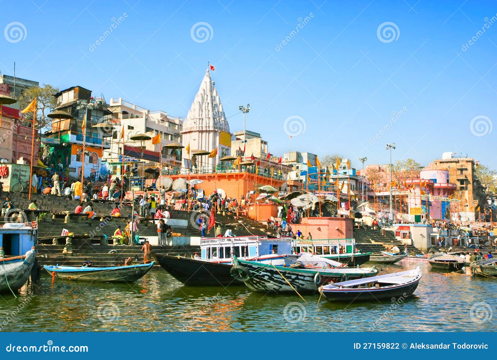 Prayag Ghat on the Sacred River Ganges Editorial Photography - Image of ...