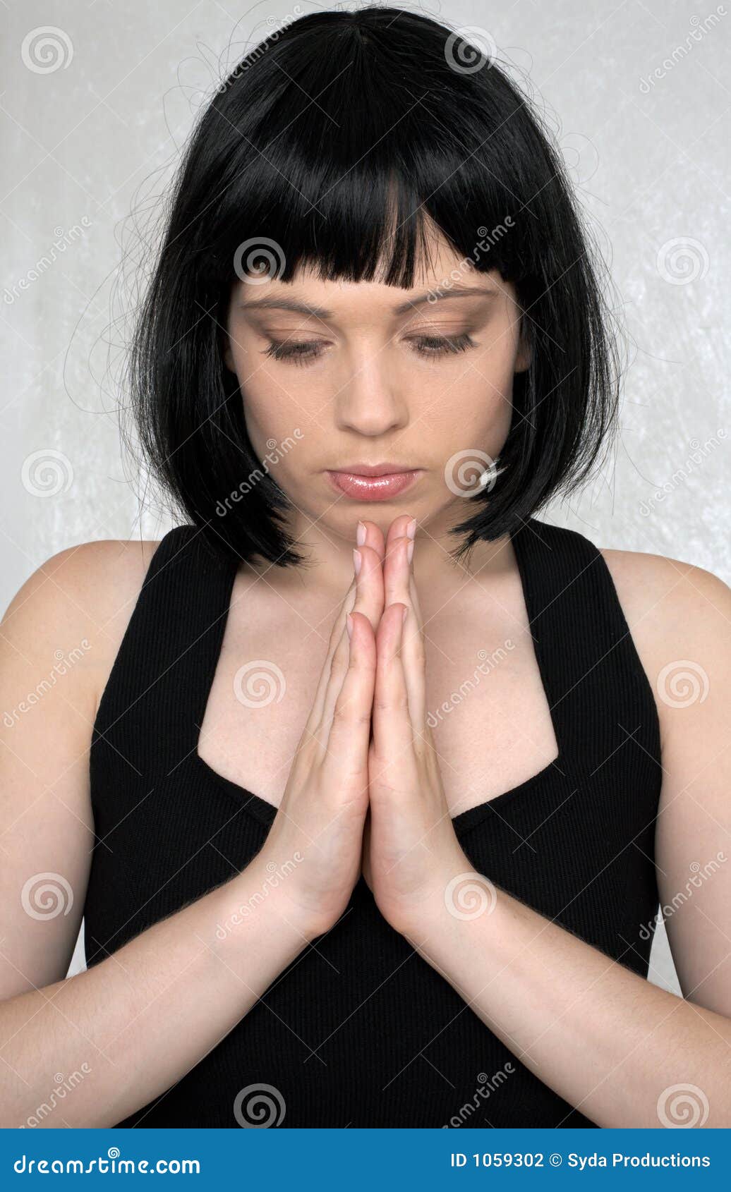 Prayer stock photo. Image of distress, holy, dark, church - 1059302