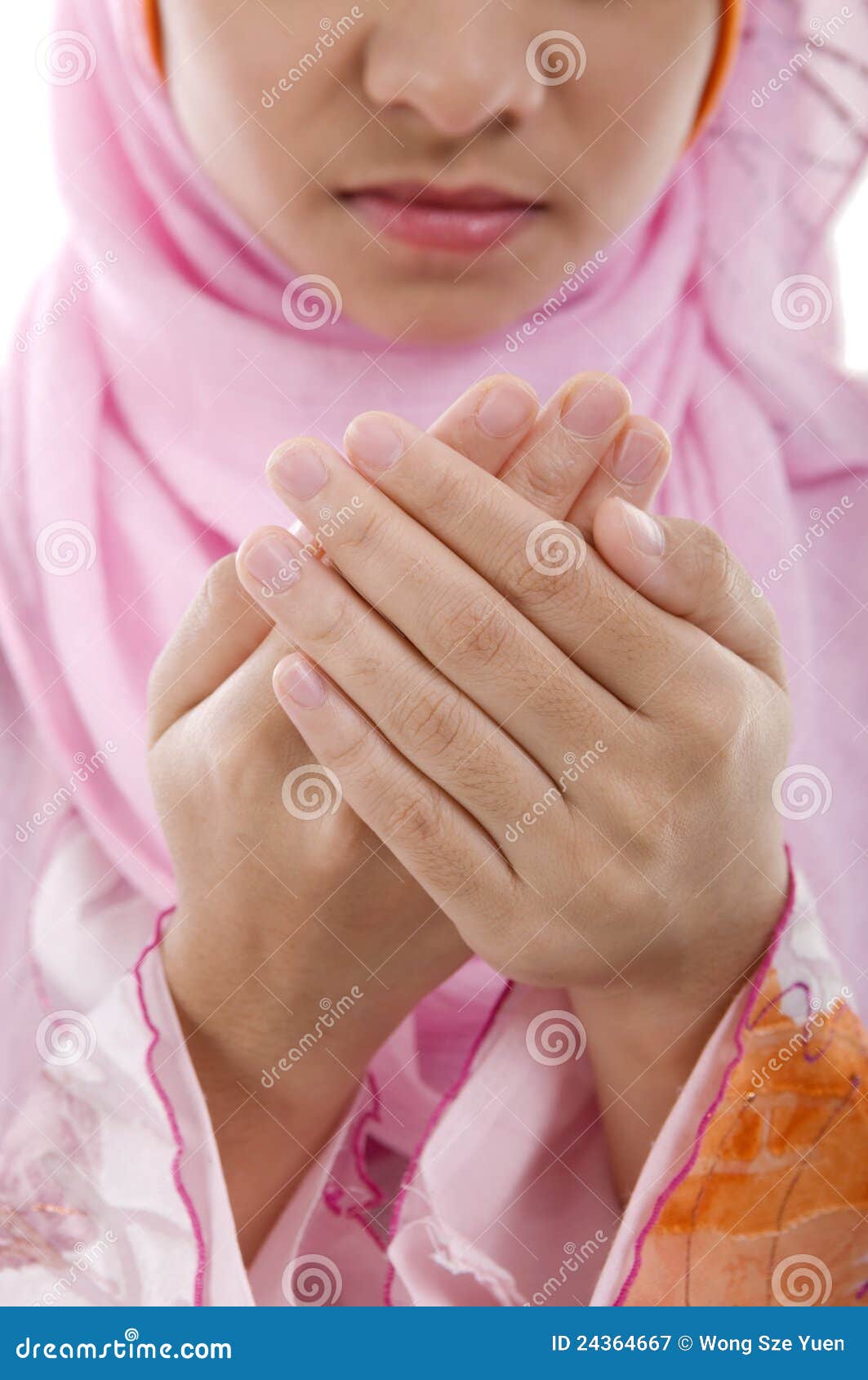 Prayer stock image. Image of pretty, lady, gesturing - 24364667