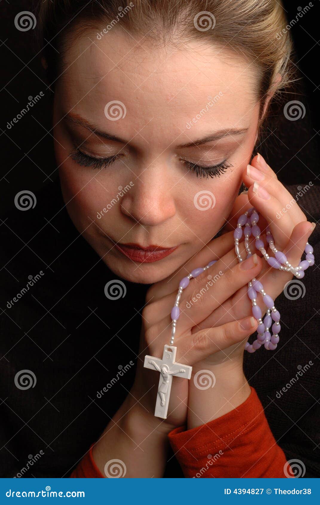 Prayer stock image. Image of pretty, spritual, spirituality - 4394827