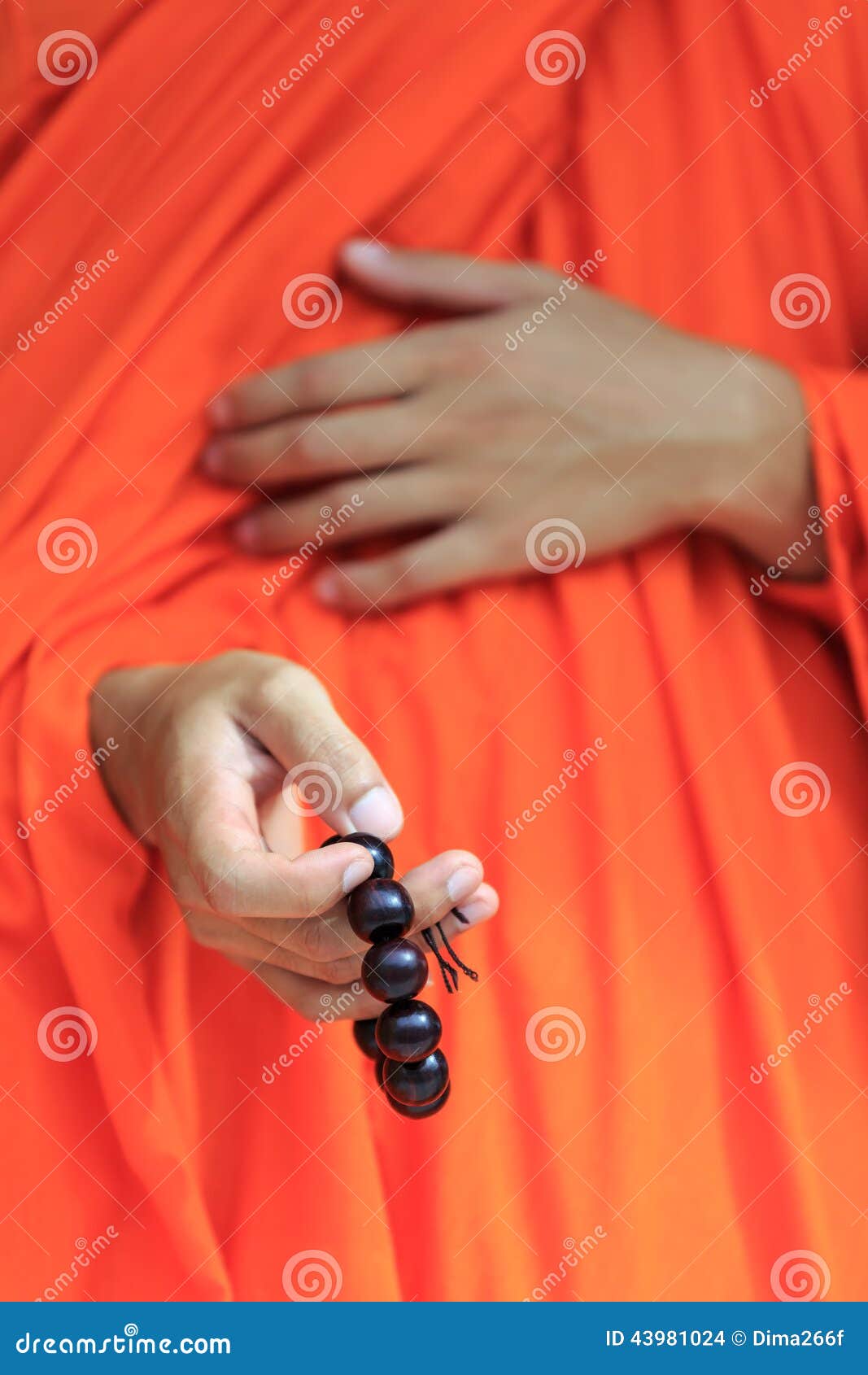 Prayer Beads in Monk S Hand Stock Photo - Image of hosieng, laos: 43981024