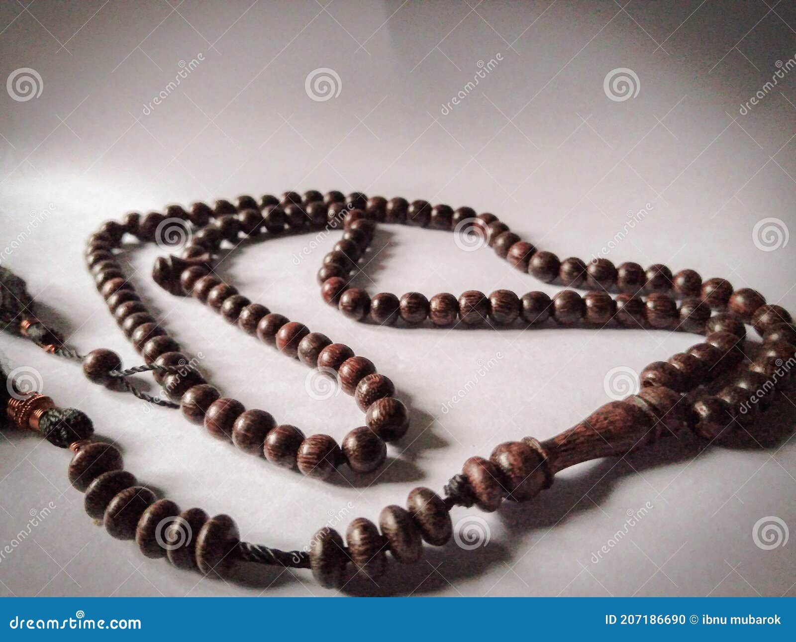 Prayer Beads on a White Background Stock Photo - Image of indonesia ...