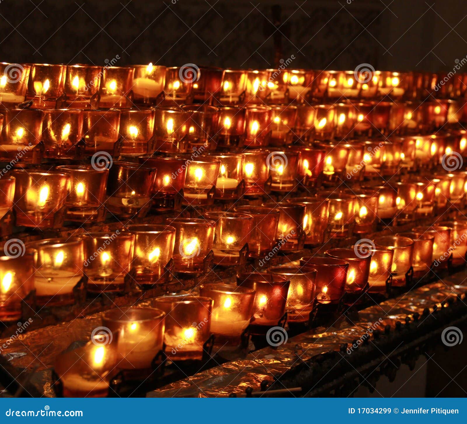 Prayer Candles stock image. Image of faith, stand, light - 17034299