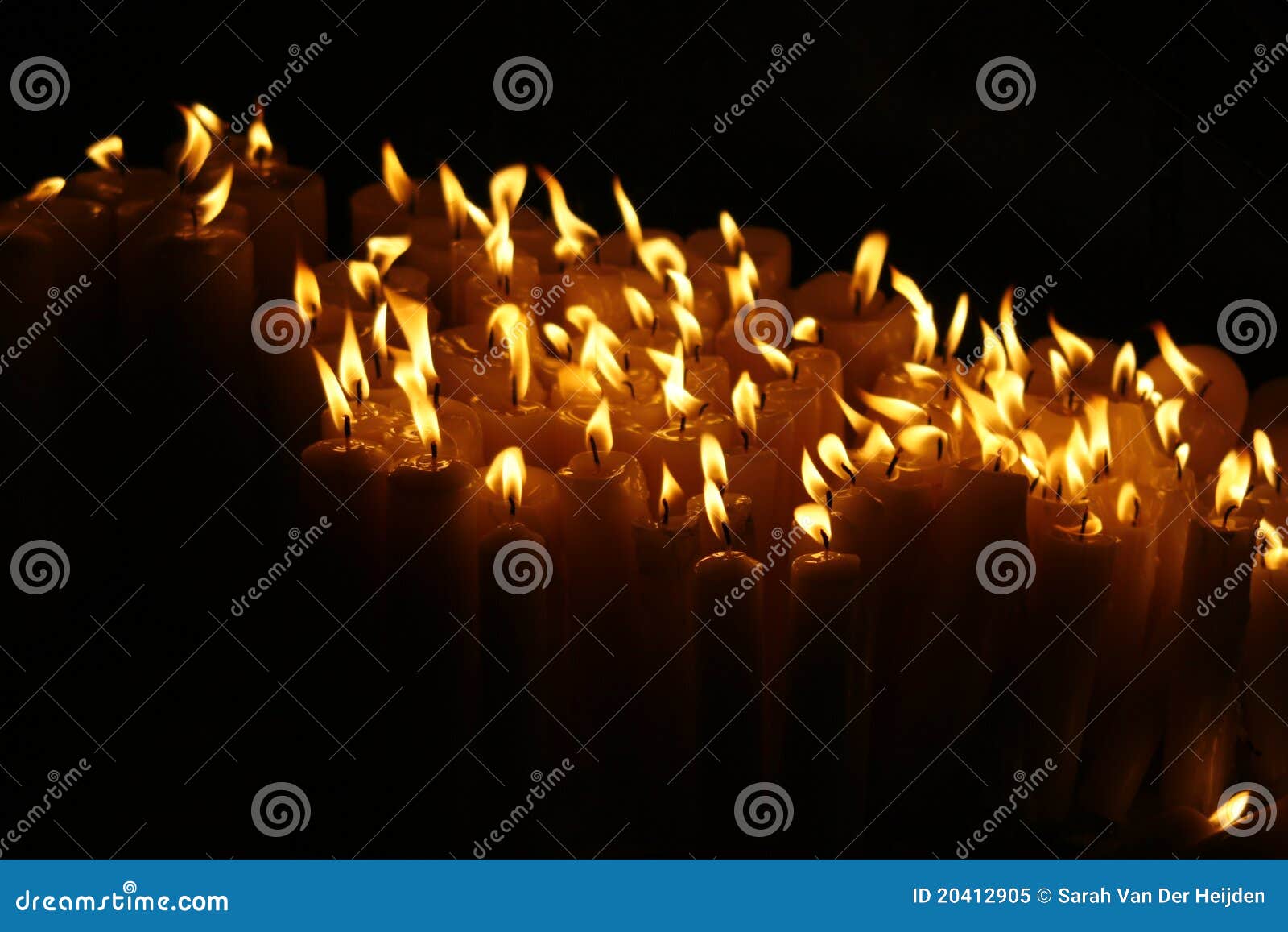 Prayer Candles of Light stock image. Image of alight - 20412905