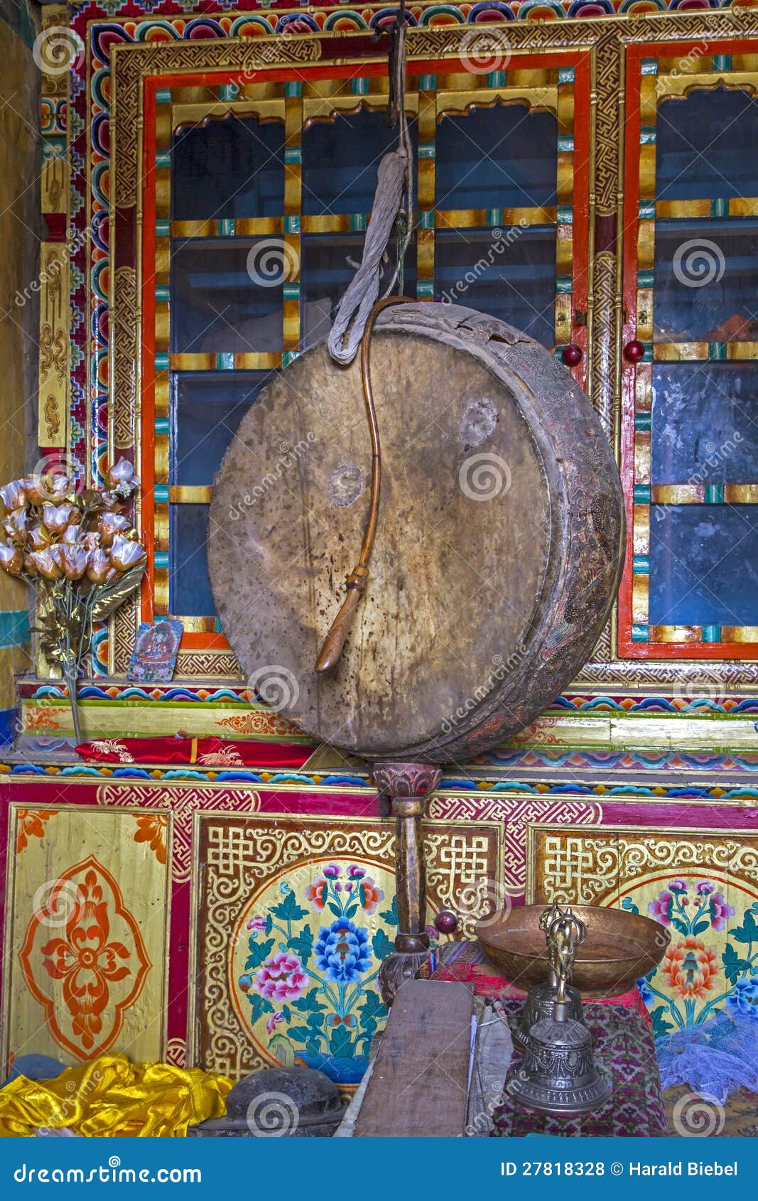 Prayer drum stock photo. Image of format, temple, spiritualism - 27818328