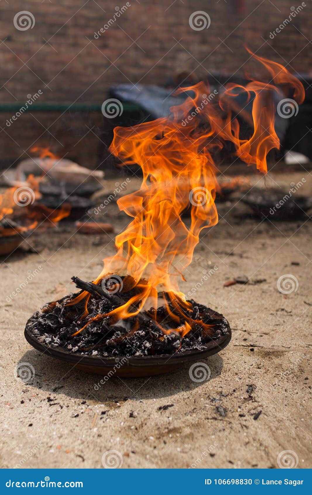 Prayer Fire stock photo. Image of buddhism, buddhist - 106698830