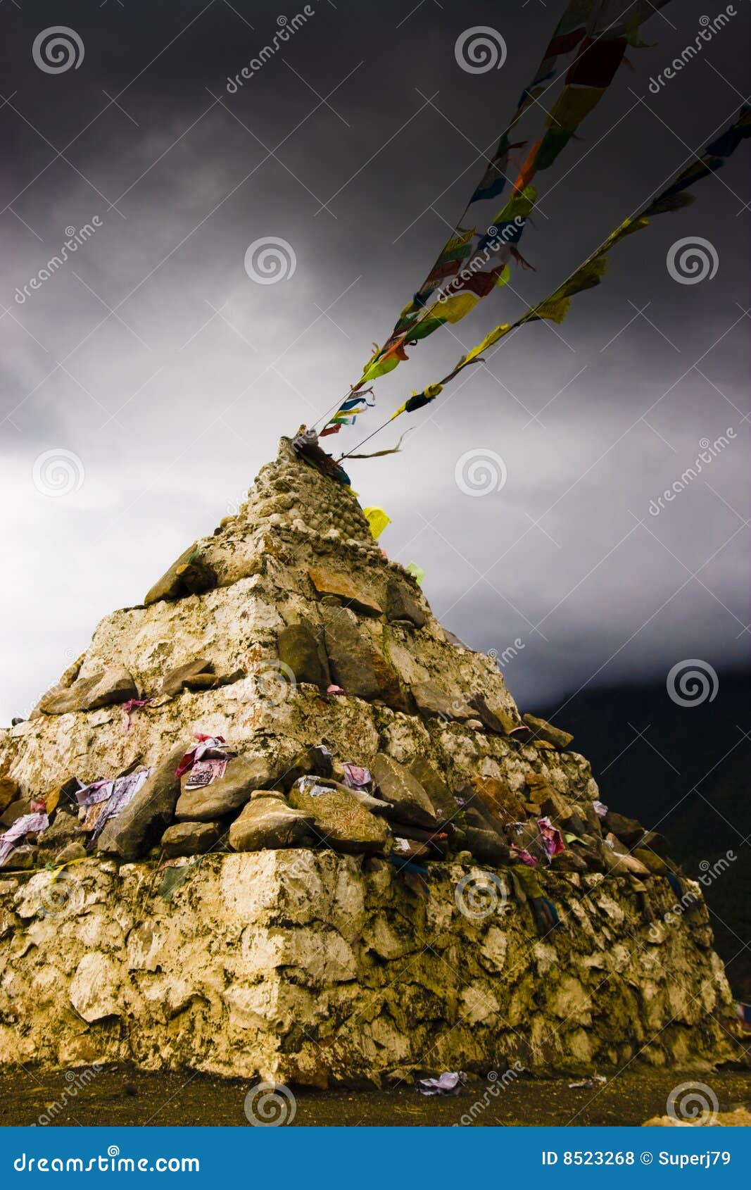 Prayer flags stock photo. Image of characteristics, prayer - 8523268