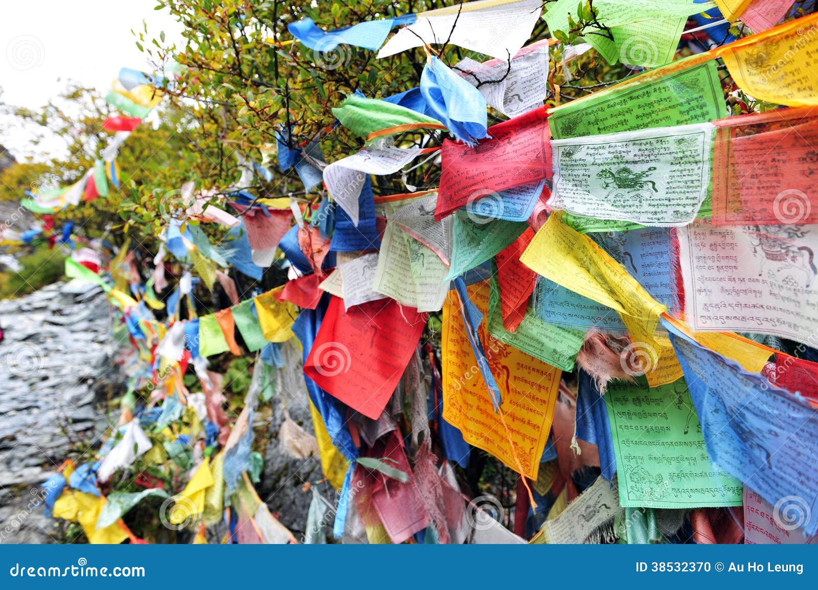 Prayer Flags stock photo. Image of hertiage, pray, religion - 38532370