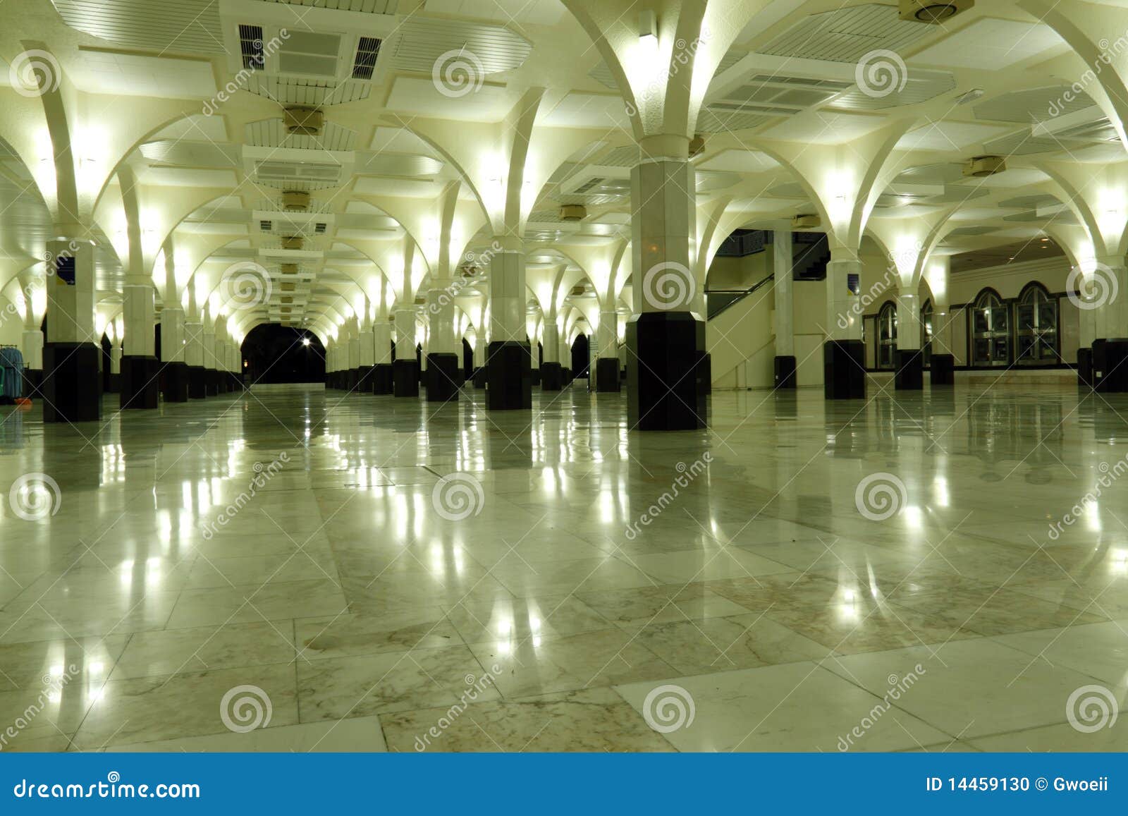 Prayer hall stock photo. Image of passage, hallow, lighted - 14459130