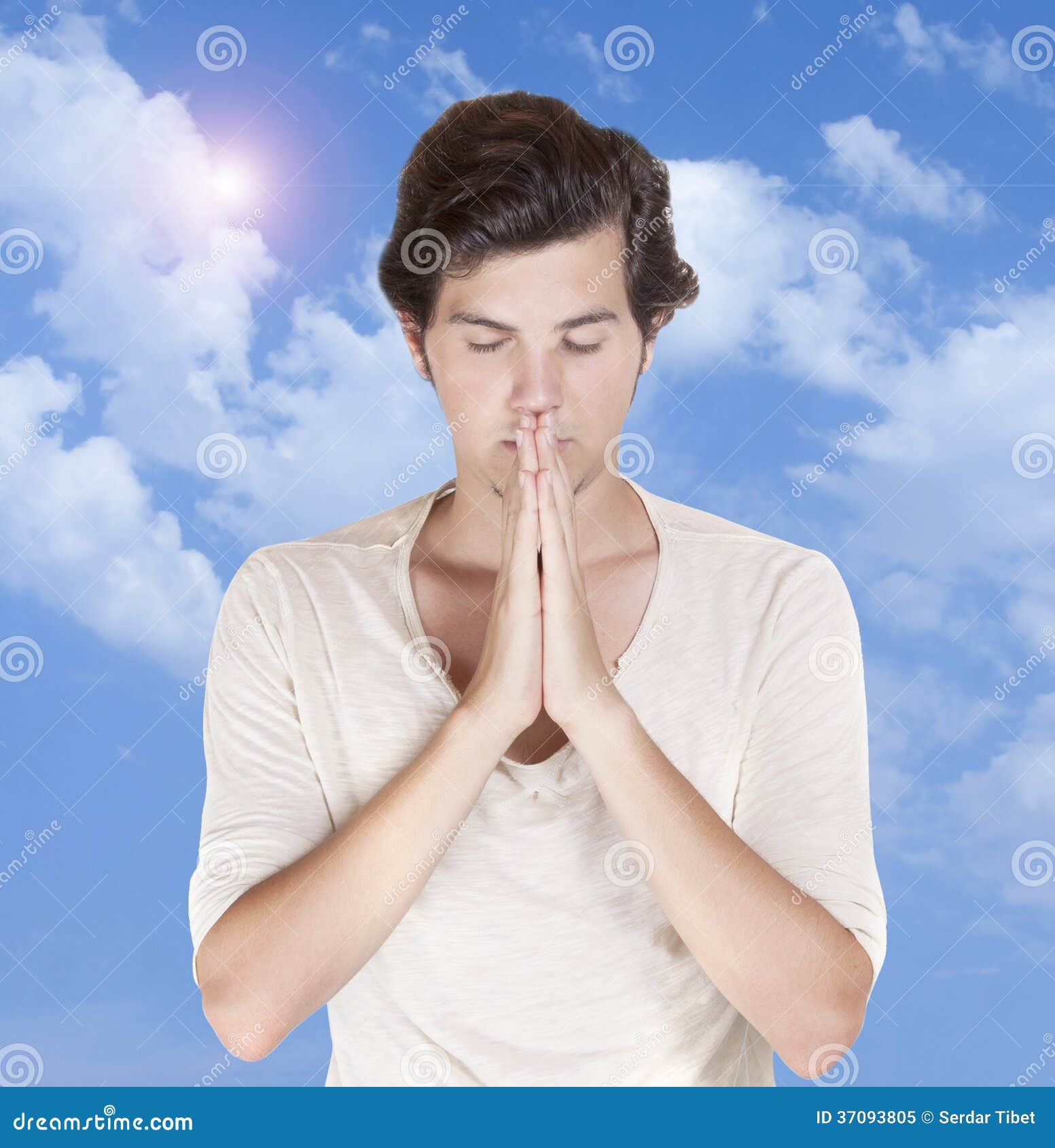 Prayer stock image. Image of believing, heart, meditating - 37093805