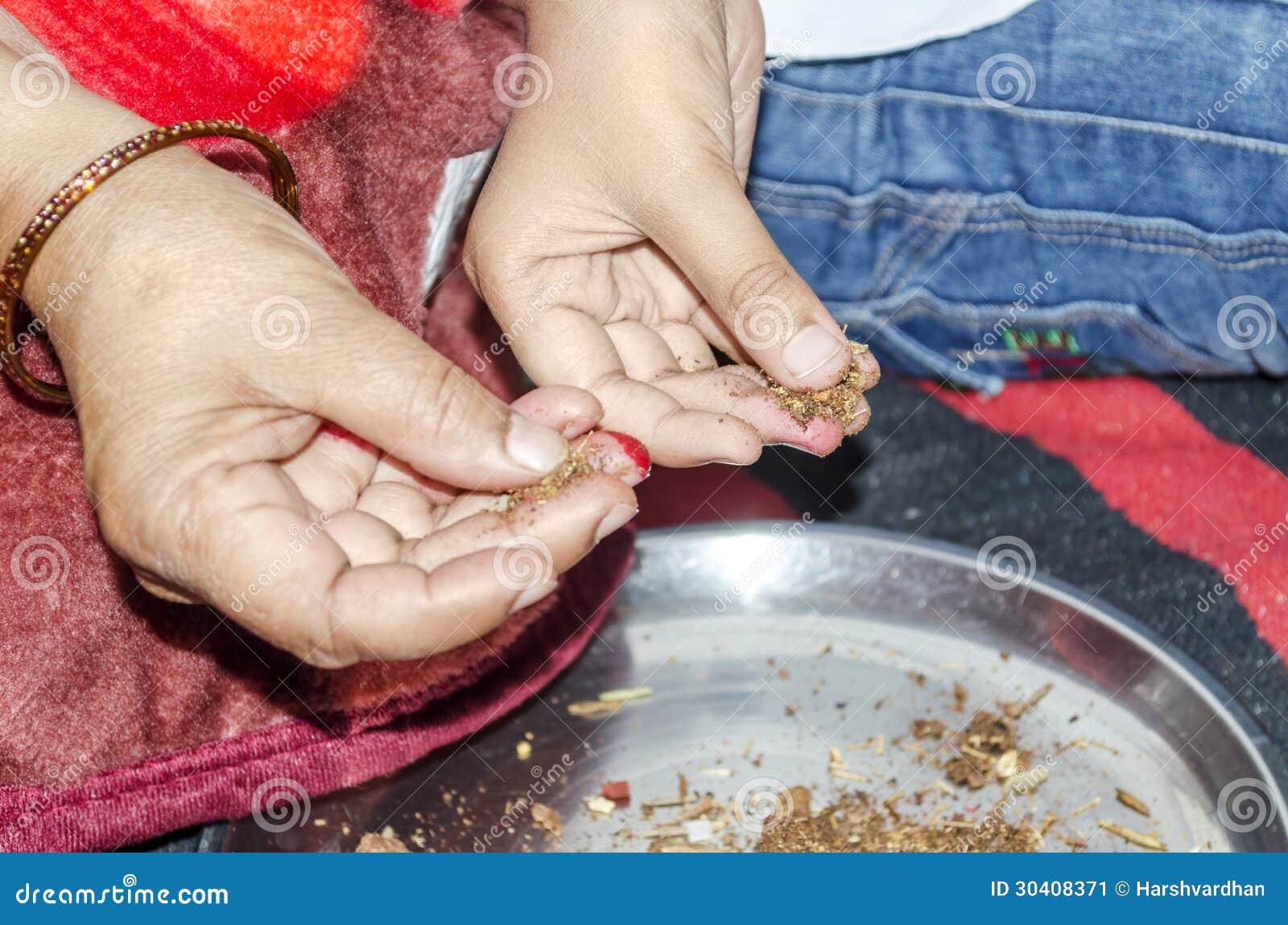 Performing Hawan the Peace Ritual Stock Image - Image of ceremony ...