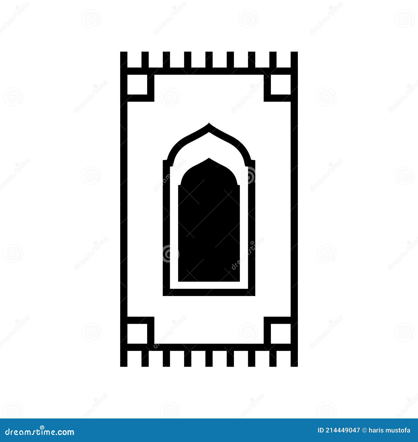 Prayer Mat Icon Design Template Vector Illustration Stock Illustration ...