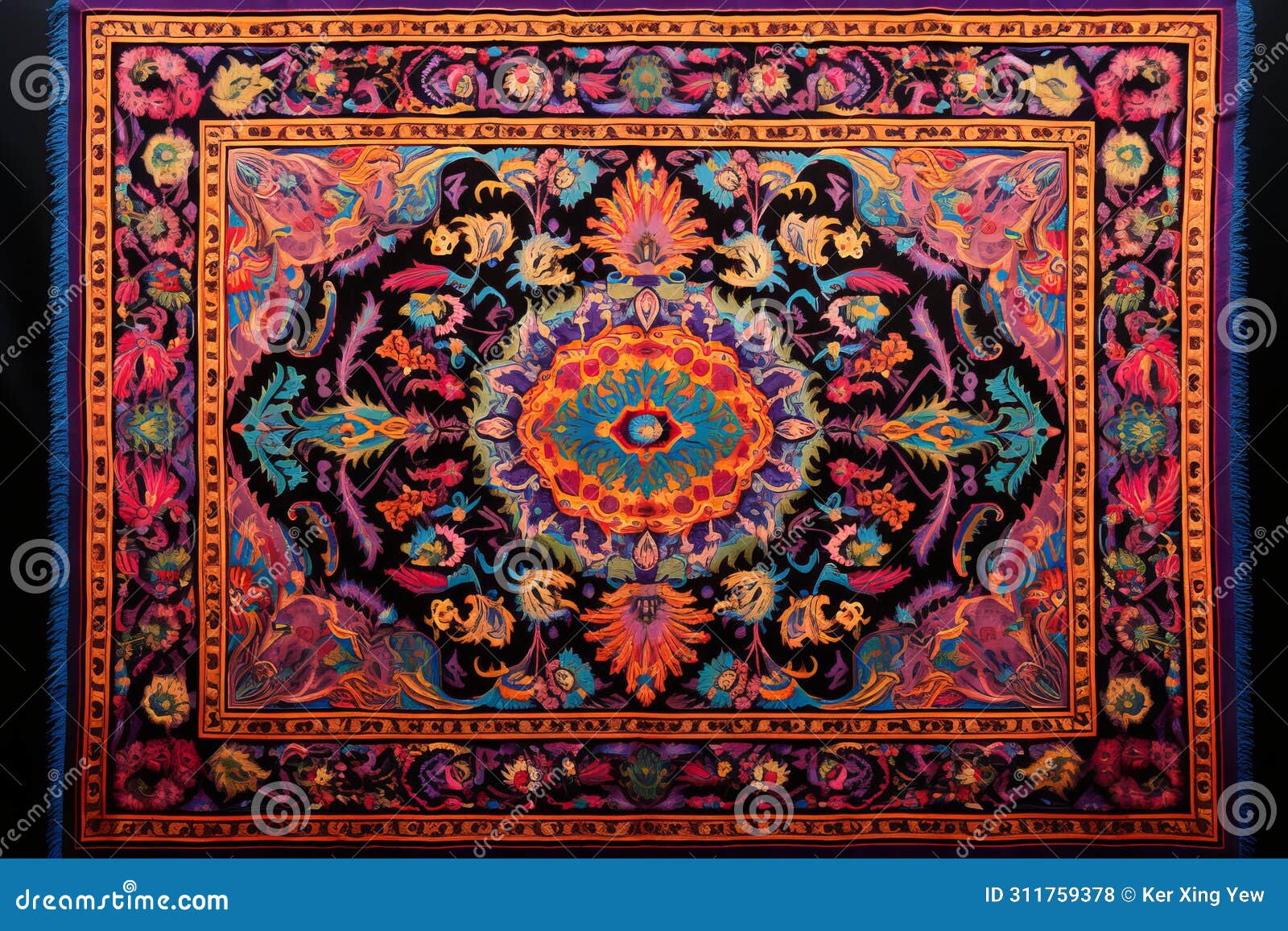 Prayer Rug with Space for Writing Stock Illustration - Illustration of ...