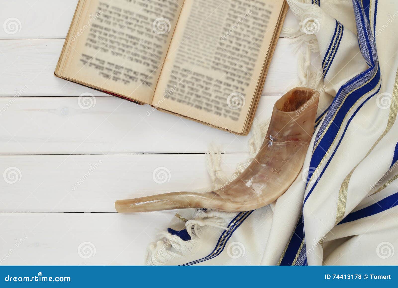 Prayer Shawl - Tallit, Jewish Religious Symbol Stock Photo - Image of ...