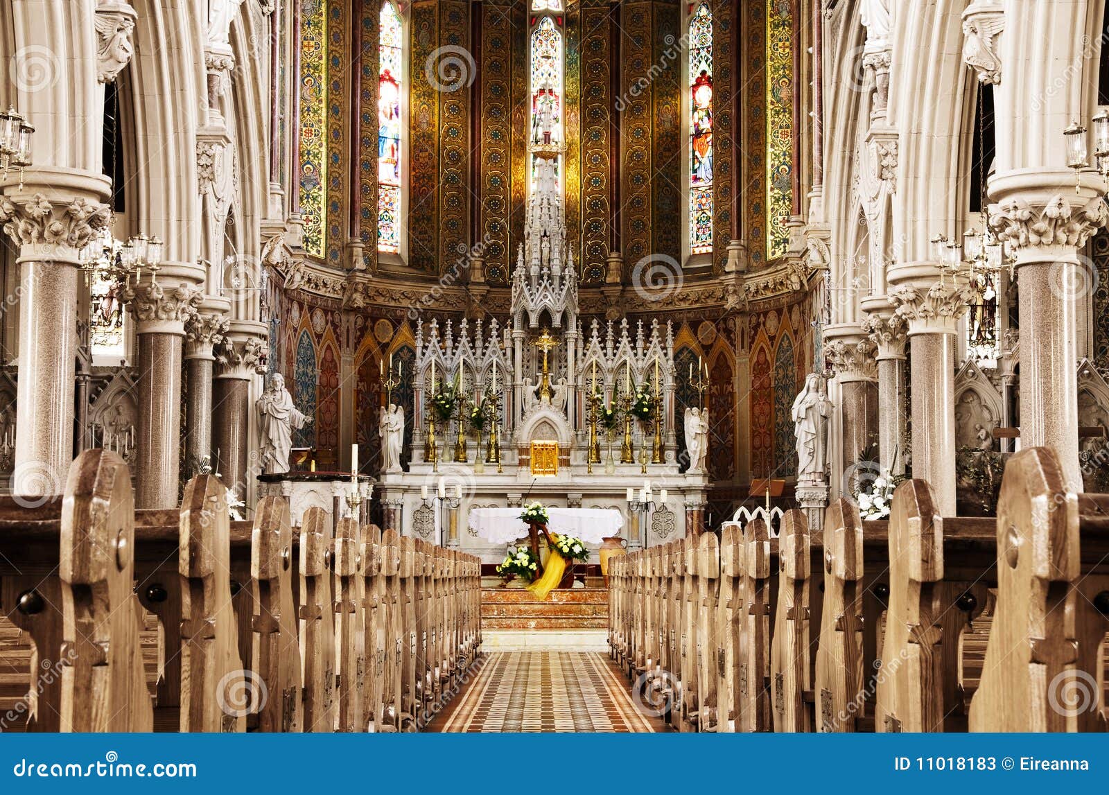 Prayer To God in Front of Beautiful Altar Stock Image - Image of ...