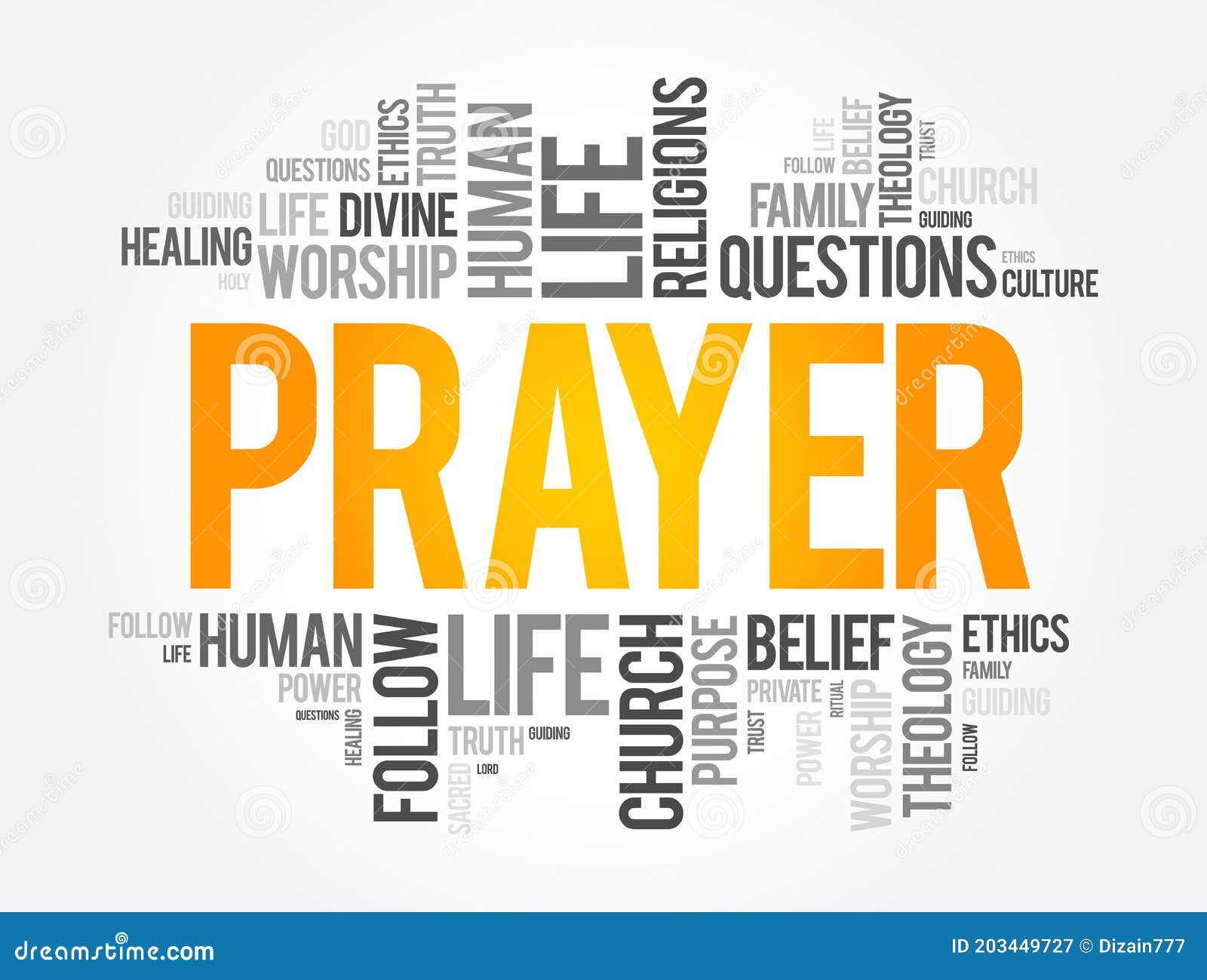 Prayer Word Cloud Collage Stock Photography | CartoonDealer.com #201895868