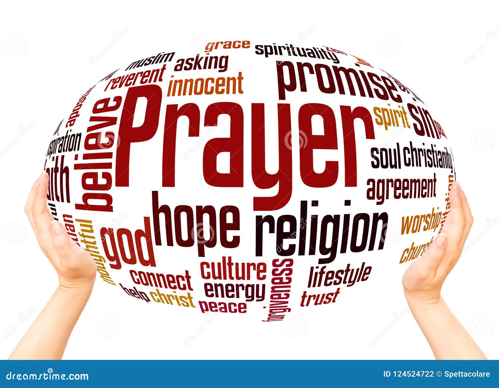 Prayer Word Concepts Isolated On Background Royalty-Free Stock ...