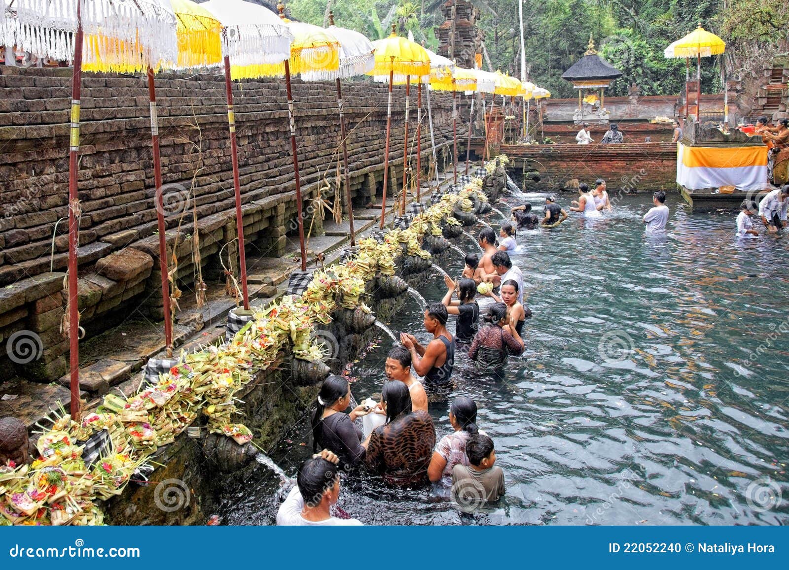 Prayers at Puru Tirtha Empul Temple Editorial Image - Image of empul, offering: 22052240
