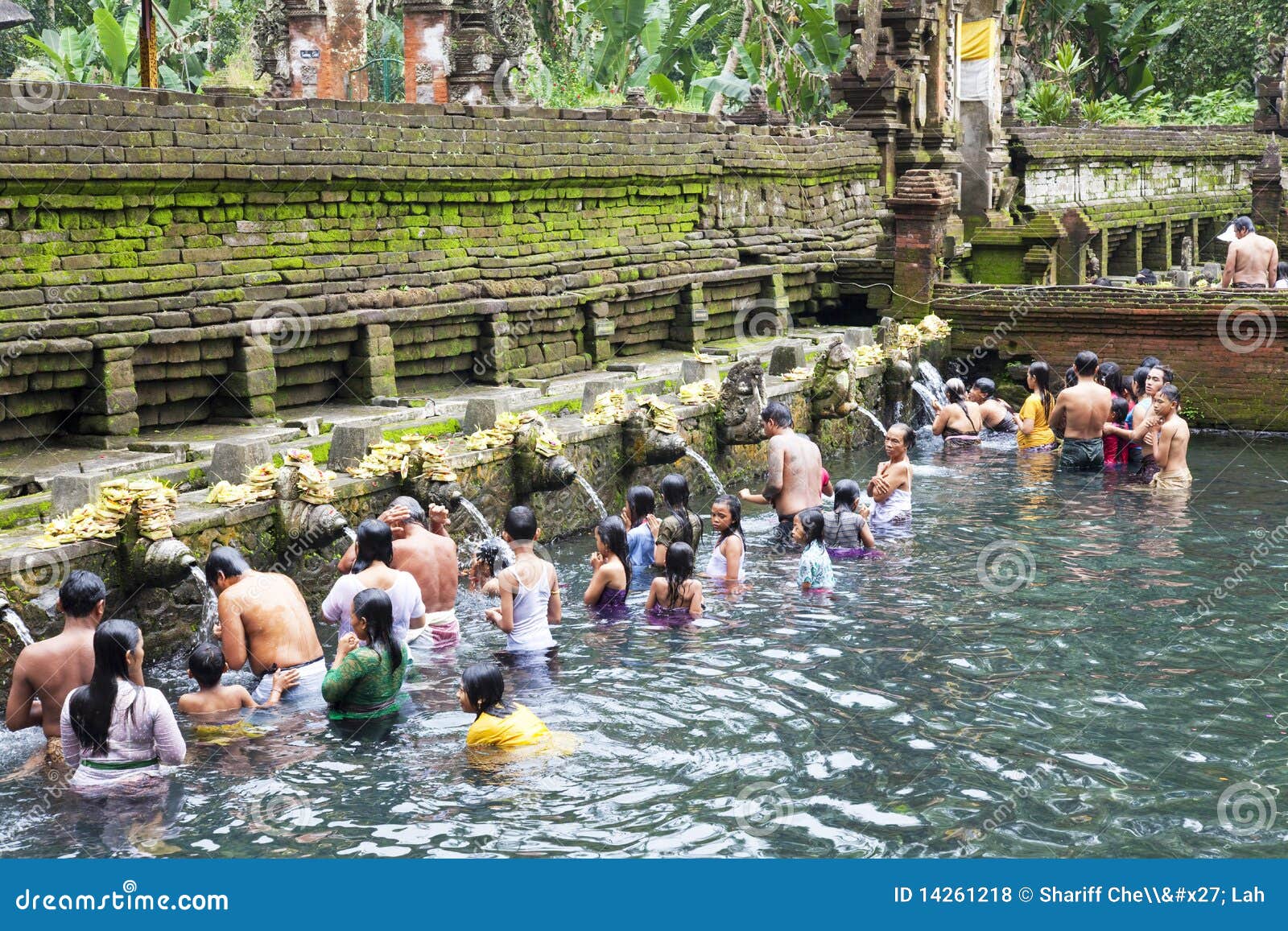 Prayers at Tirtha Empul, Bali, Indonesia Editorial Stock Photo - Image ...