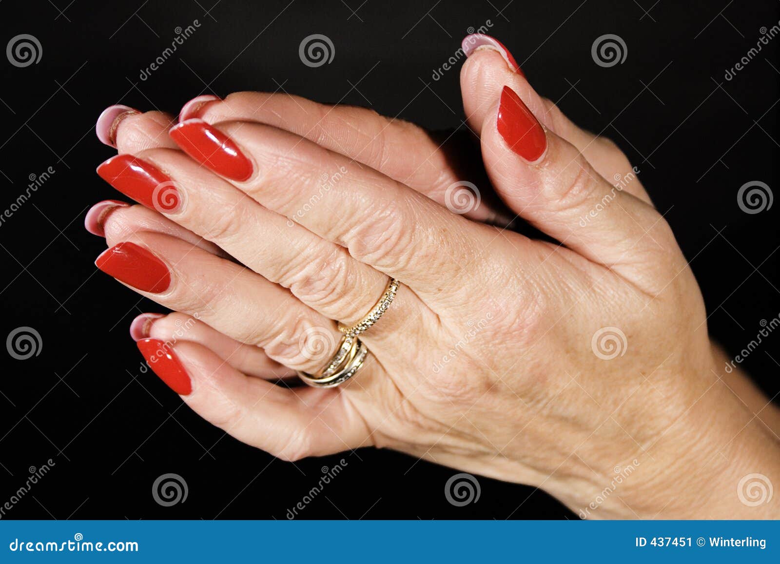 Praying stock image. Image of nail, hand, mature, fingernail - 437451