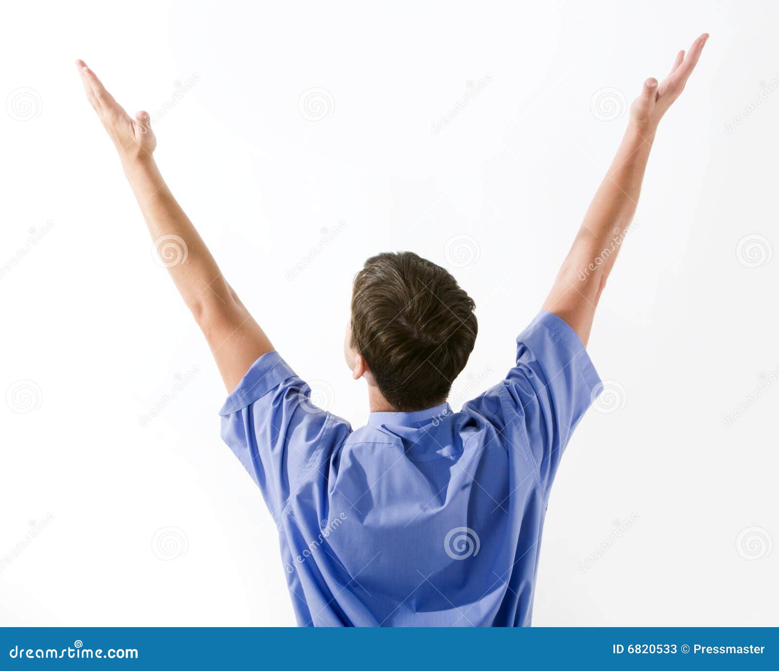 White Background Arms Raised Praying Stock Photos - Free & Royalty-Free ...