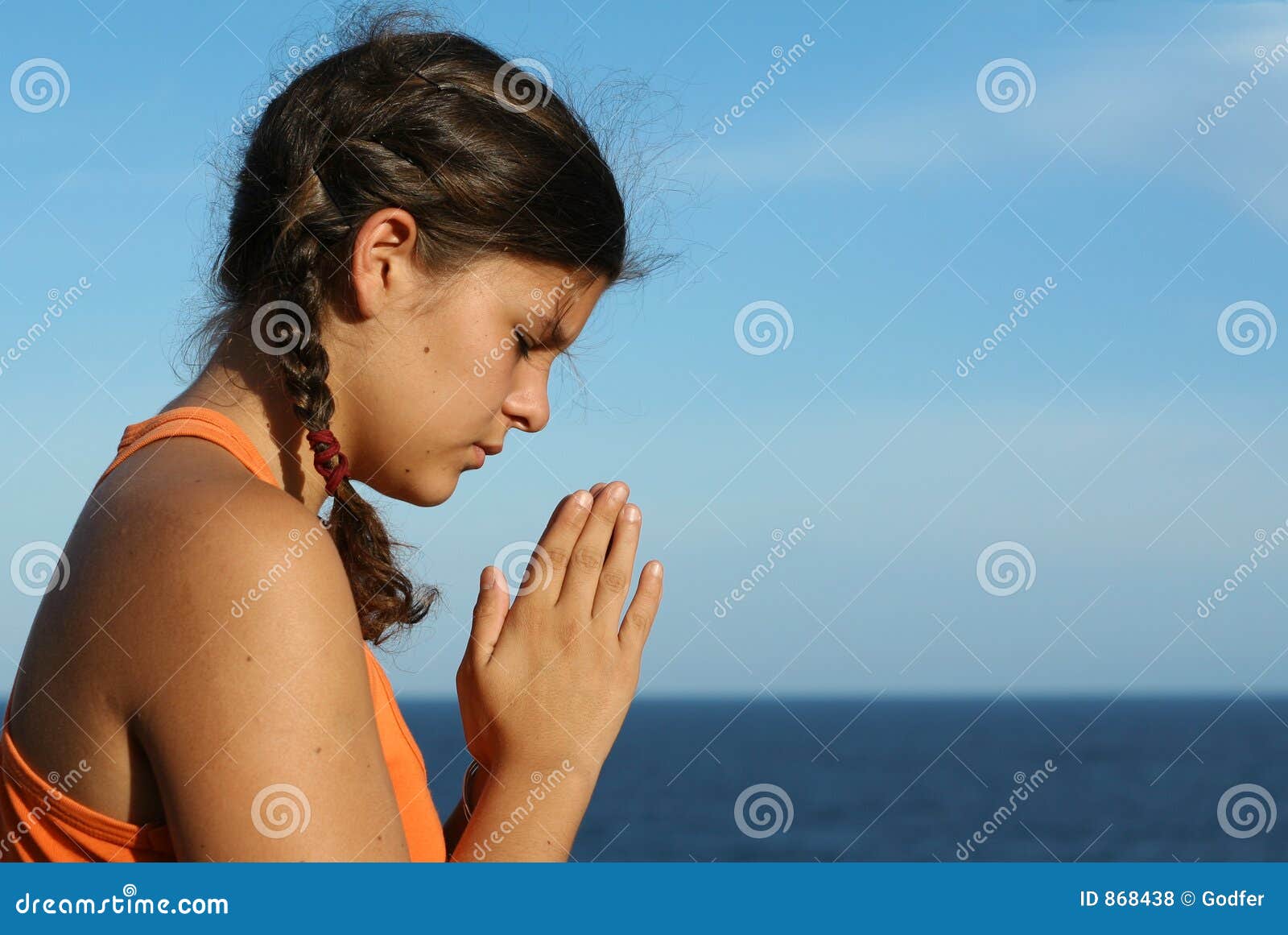 Praying stock photo. Image of peaceful, pray, outdoor, innocent - 868438