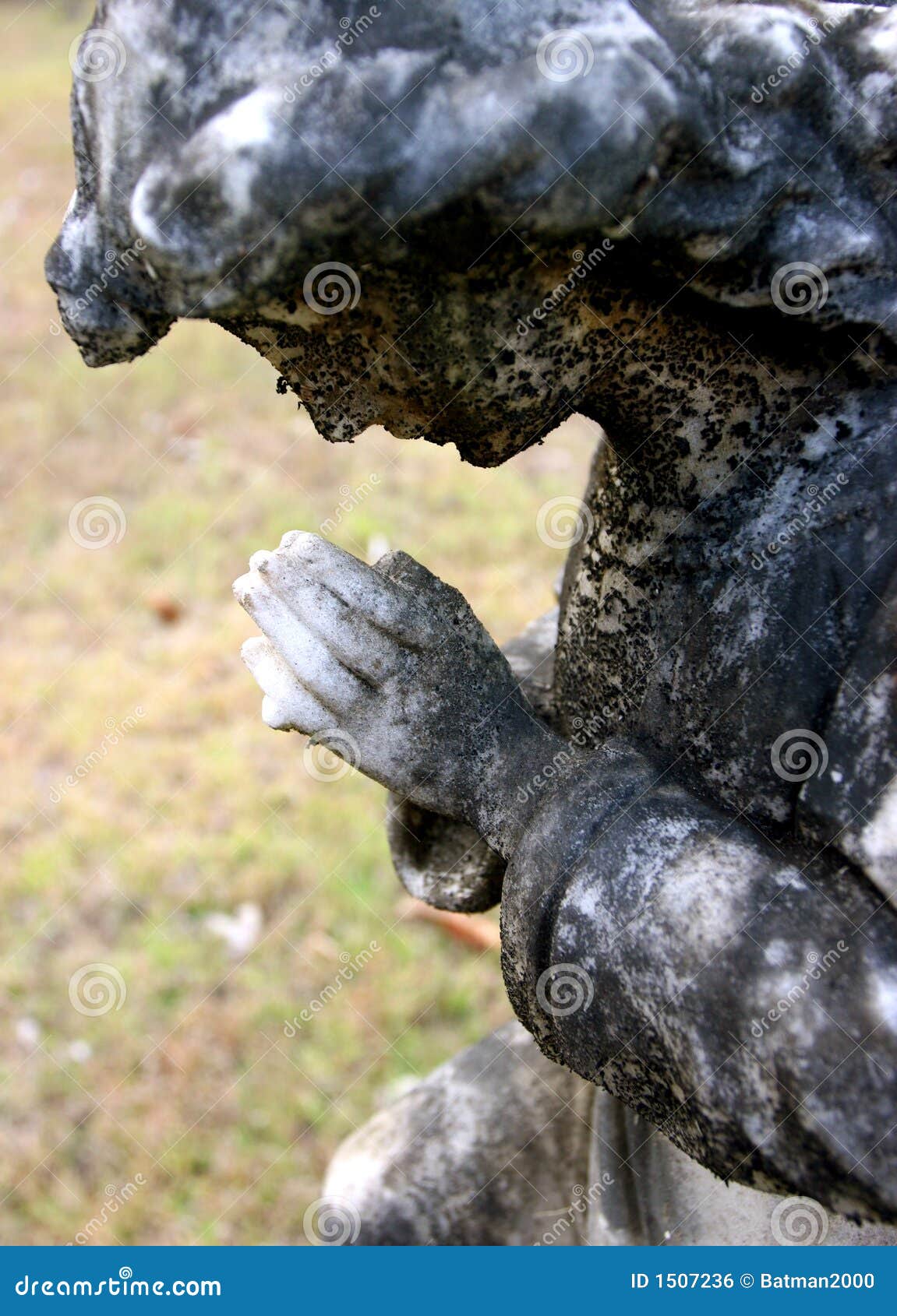 Praying angel stock photo. Image of abandoned, memorial - 1507236