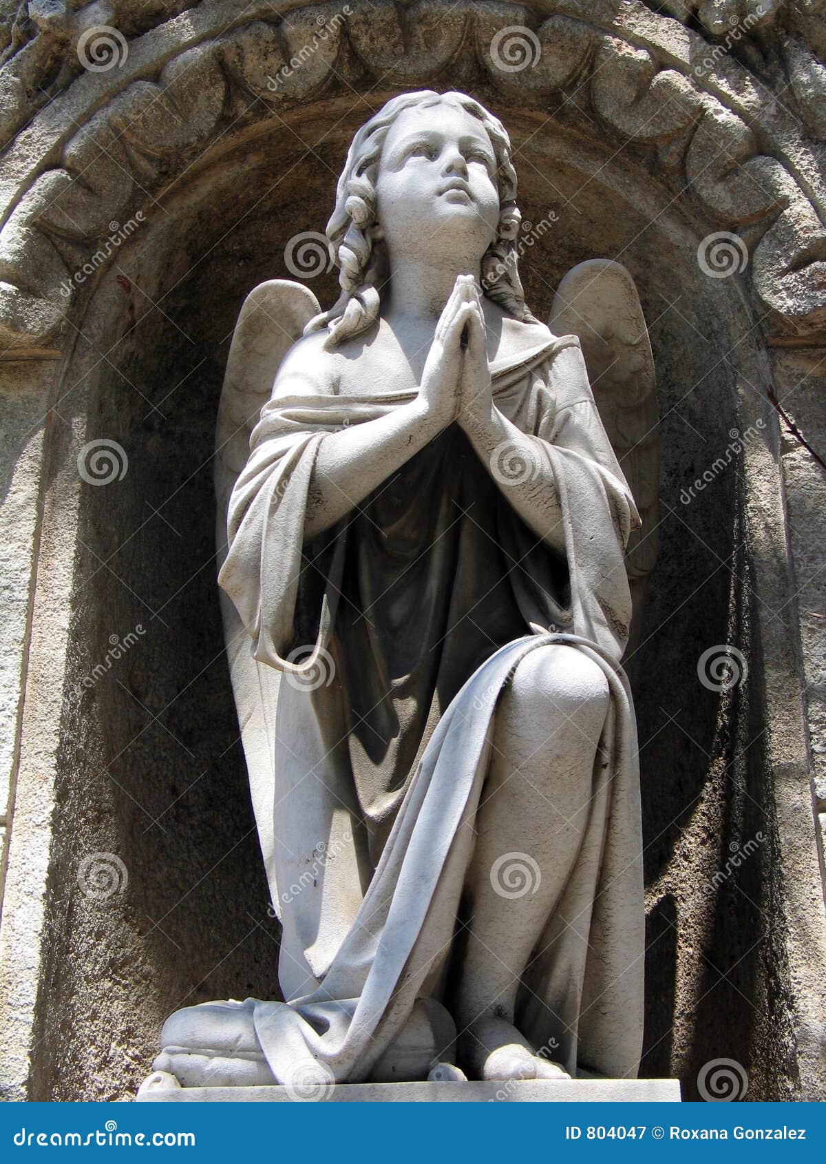 Praying angel stock image. Image of spiritual, blue, cemetery - 804047