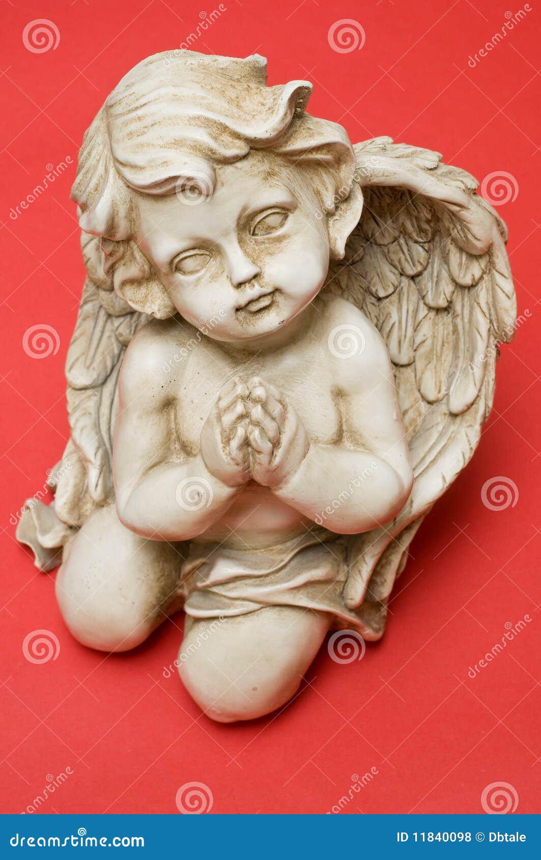 Angel Is Looking On Candle Fire Under The Fir Branches Stock ...