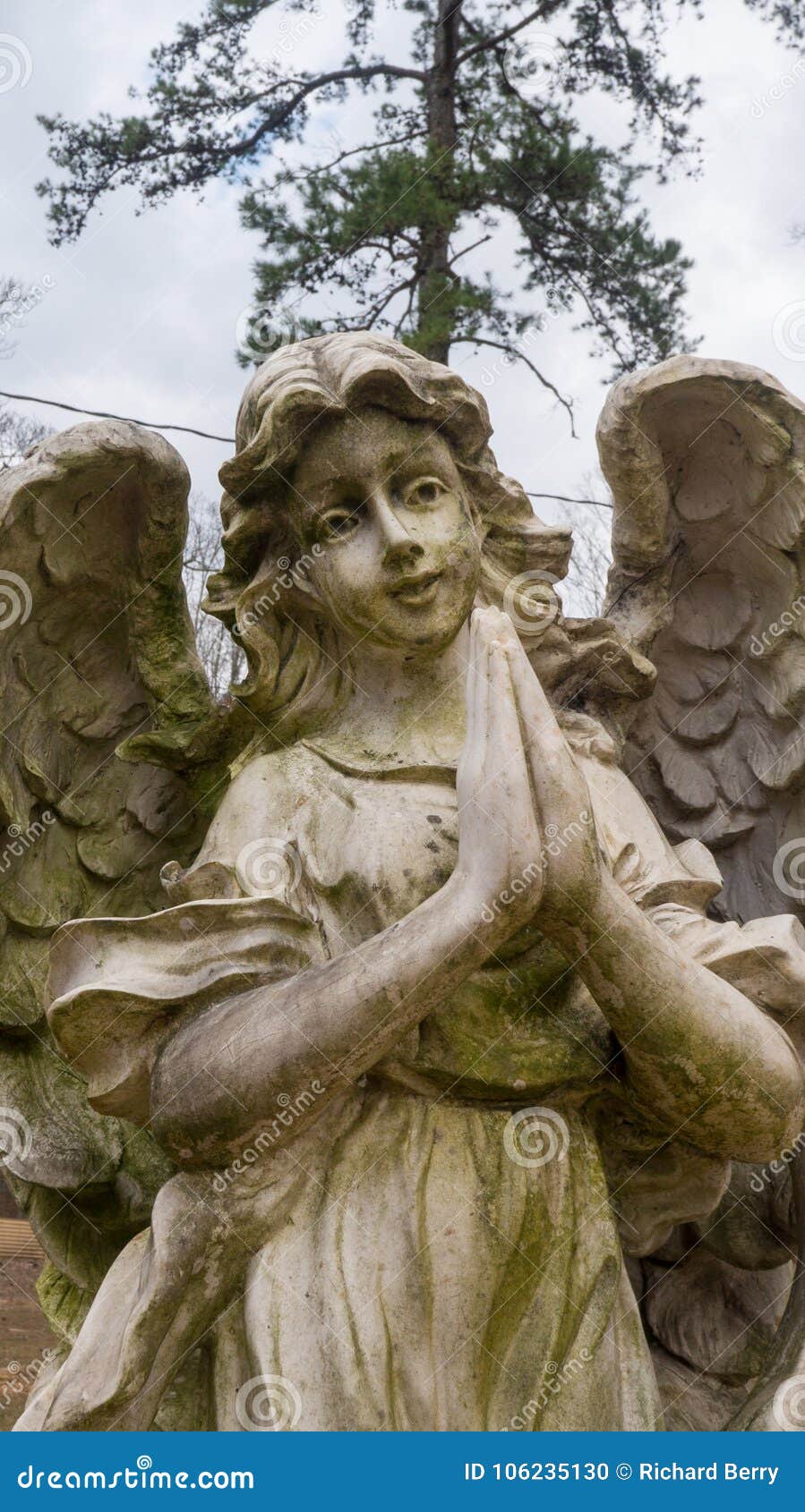 Praying Angel statue stock photo. Image of religion - 106235130
