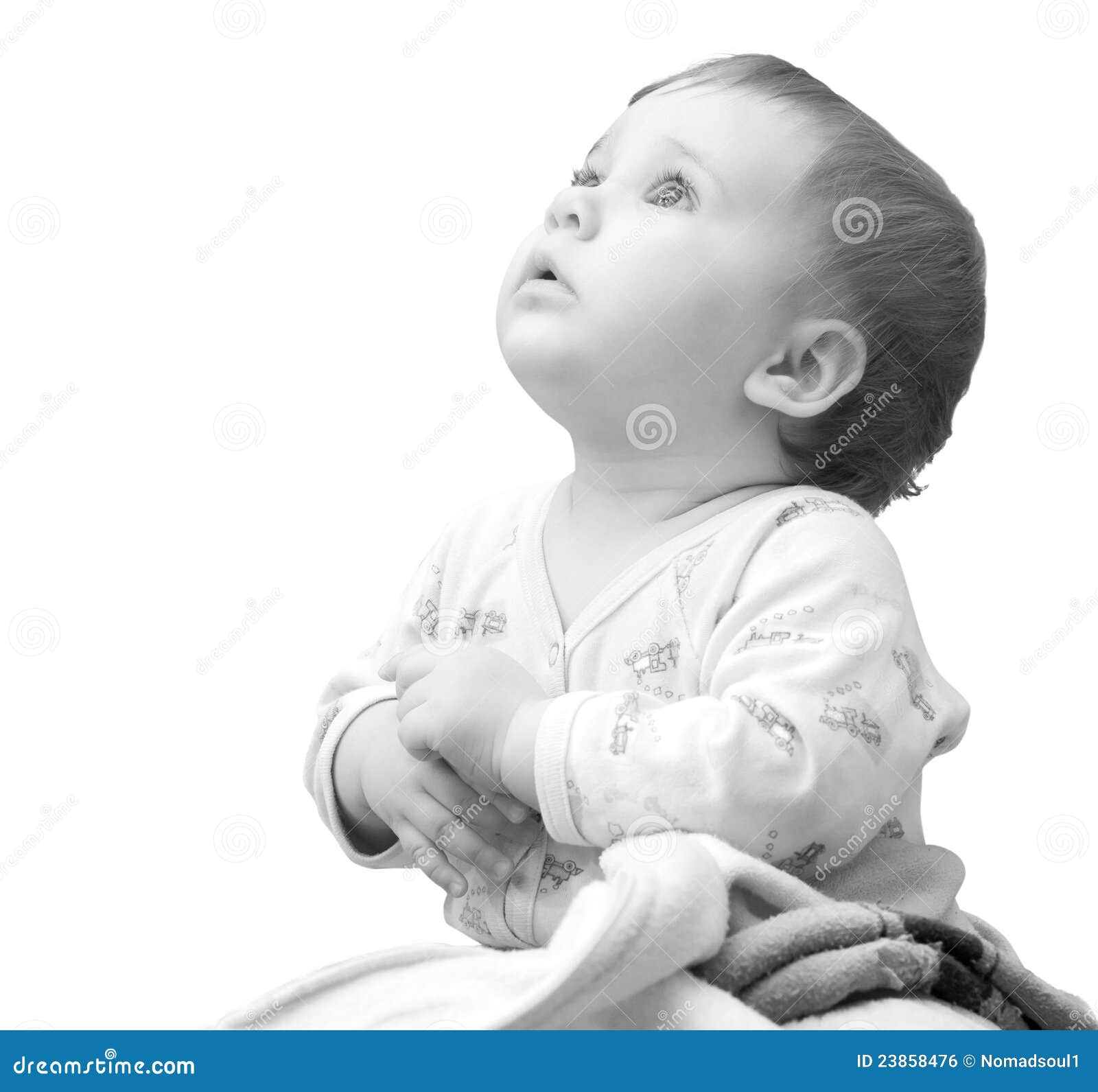 Praying Baby Girl Royalty Free Stock Image - Image: 23858476