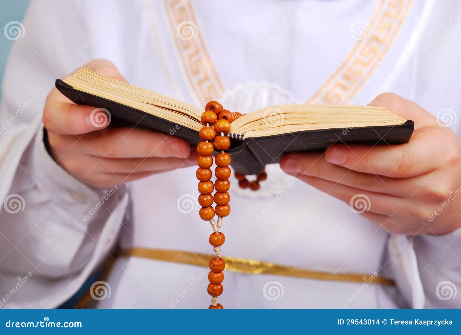 Praying Boy Going To the First Holy Communion Stock Photo - Image of ...