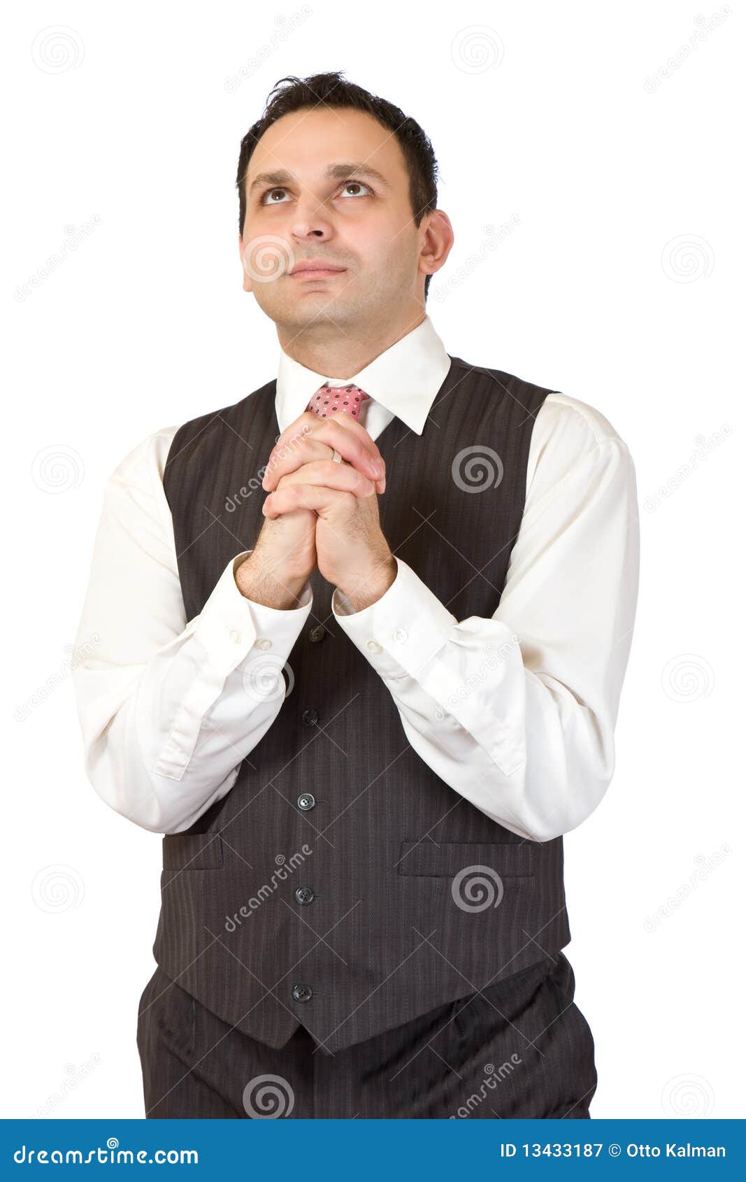 Praying businessman stock image. Image of people, leader - 13433187