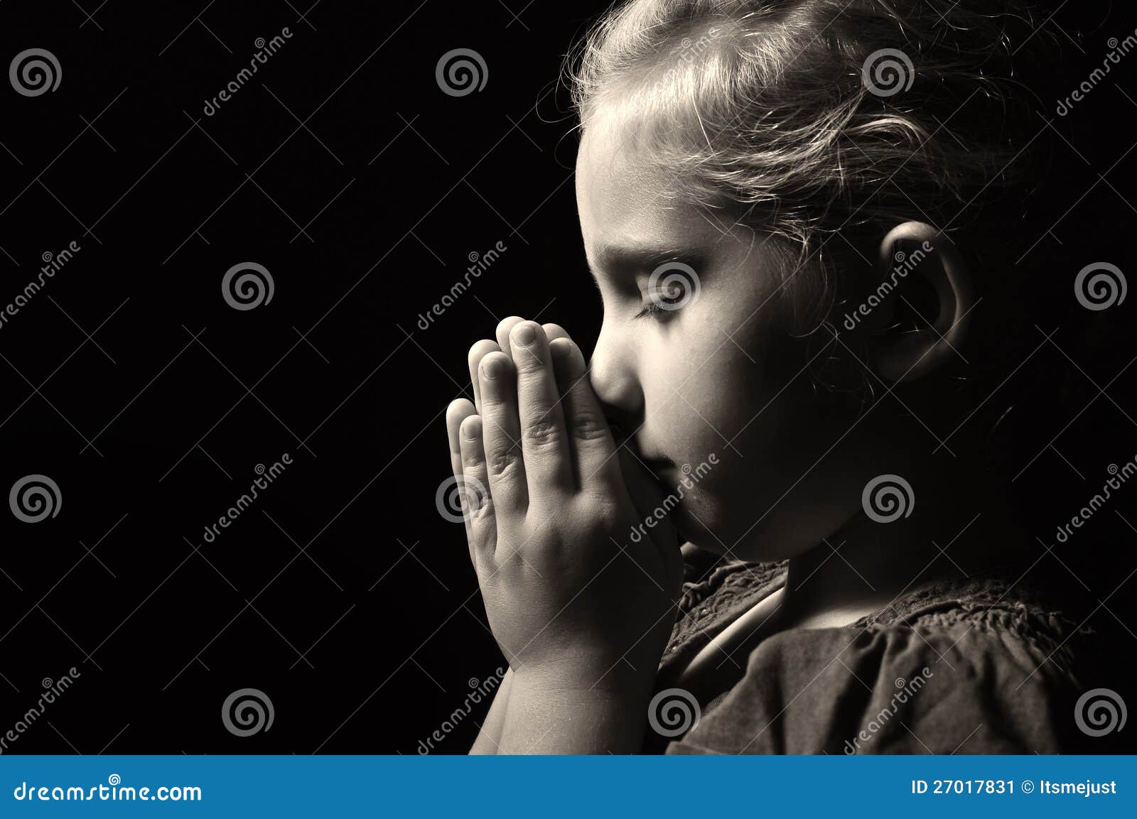 Praying child. stock image. Image of begging, human, hope - 27017831
