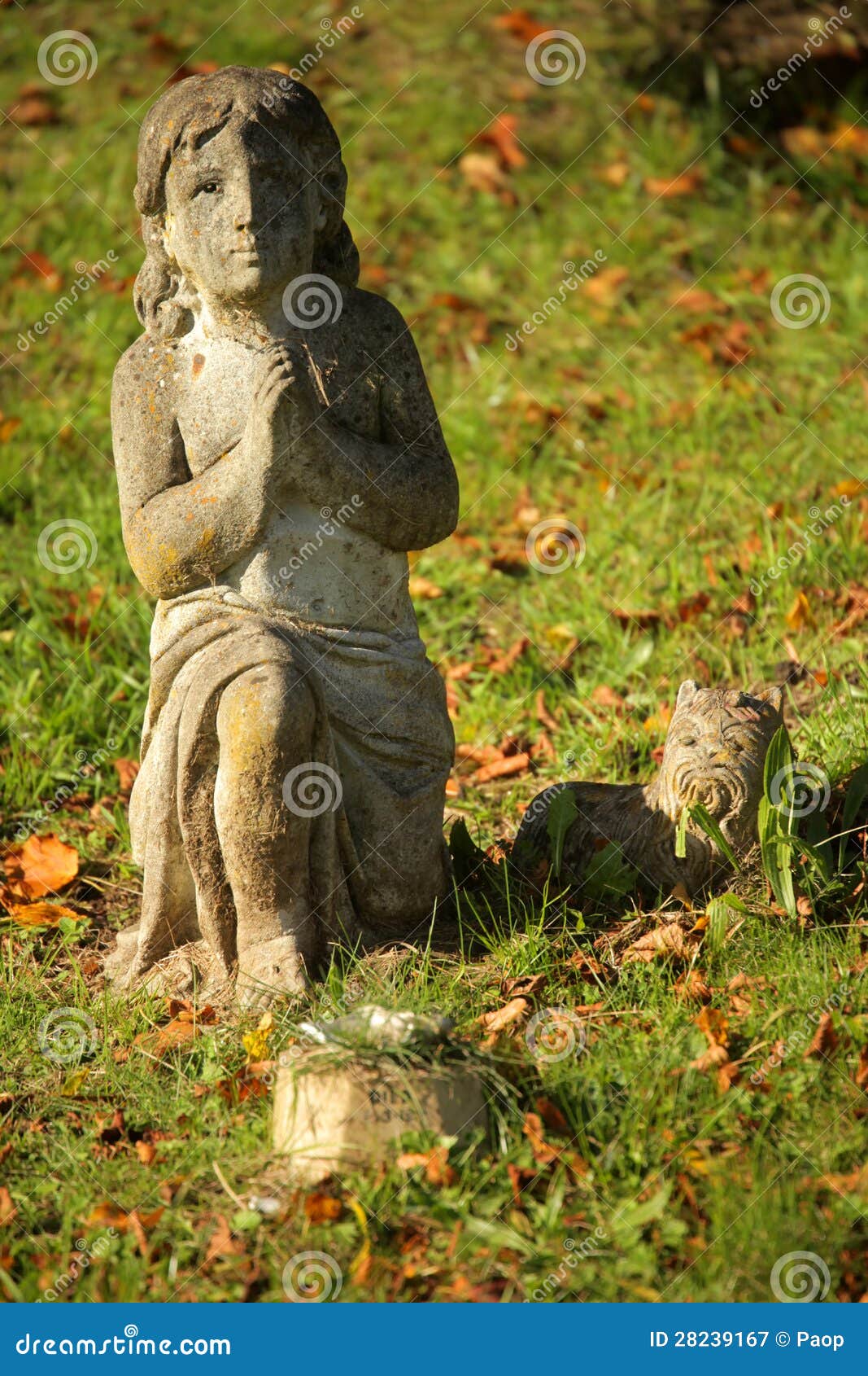 Praying Child Statue Royalty-Free Stock Photography | CartoonDealer.com ...