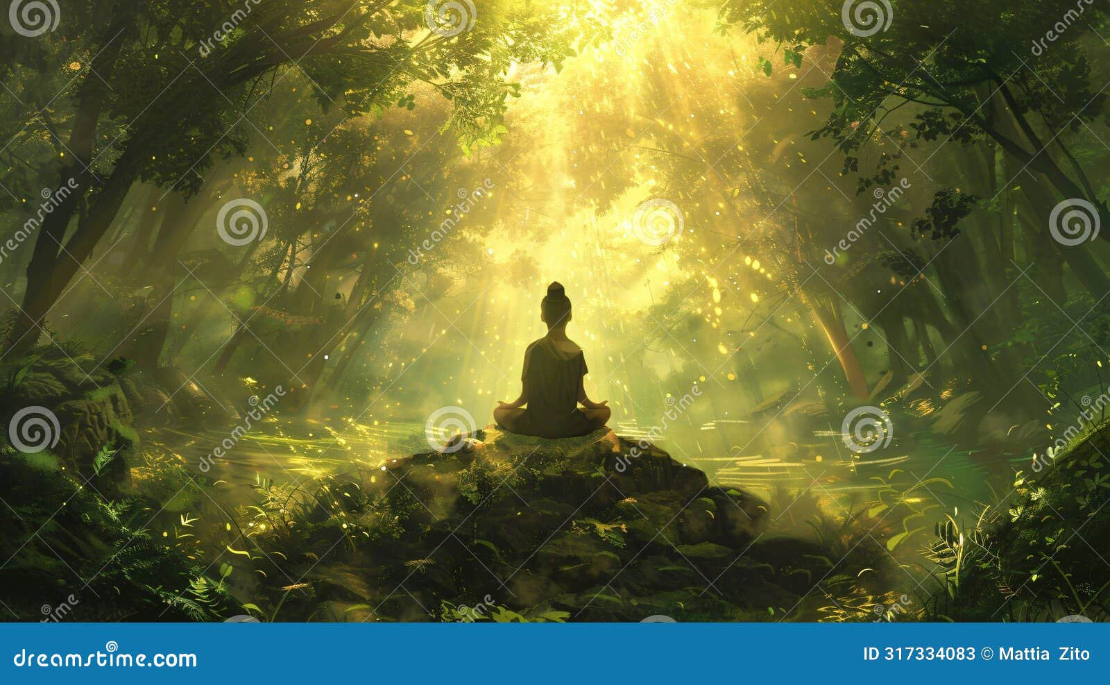Praying among the Deep Divine Nature Stock Image - Image of praying ...
