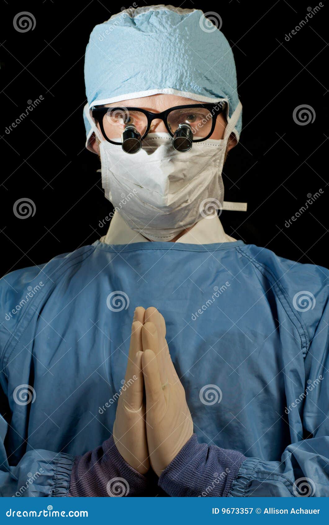 Praying Doctor stock image. Image of glasses, gloves, healthcare - 9673357