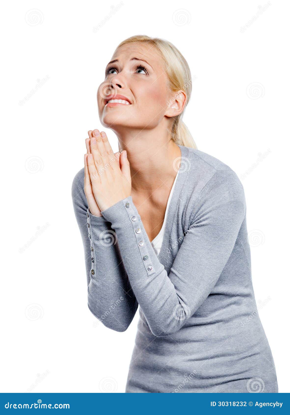 Praying female stock photo. Image of conceptual, isolated - 30318232
