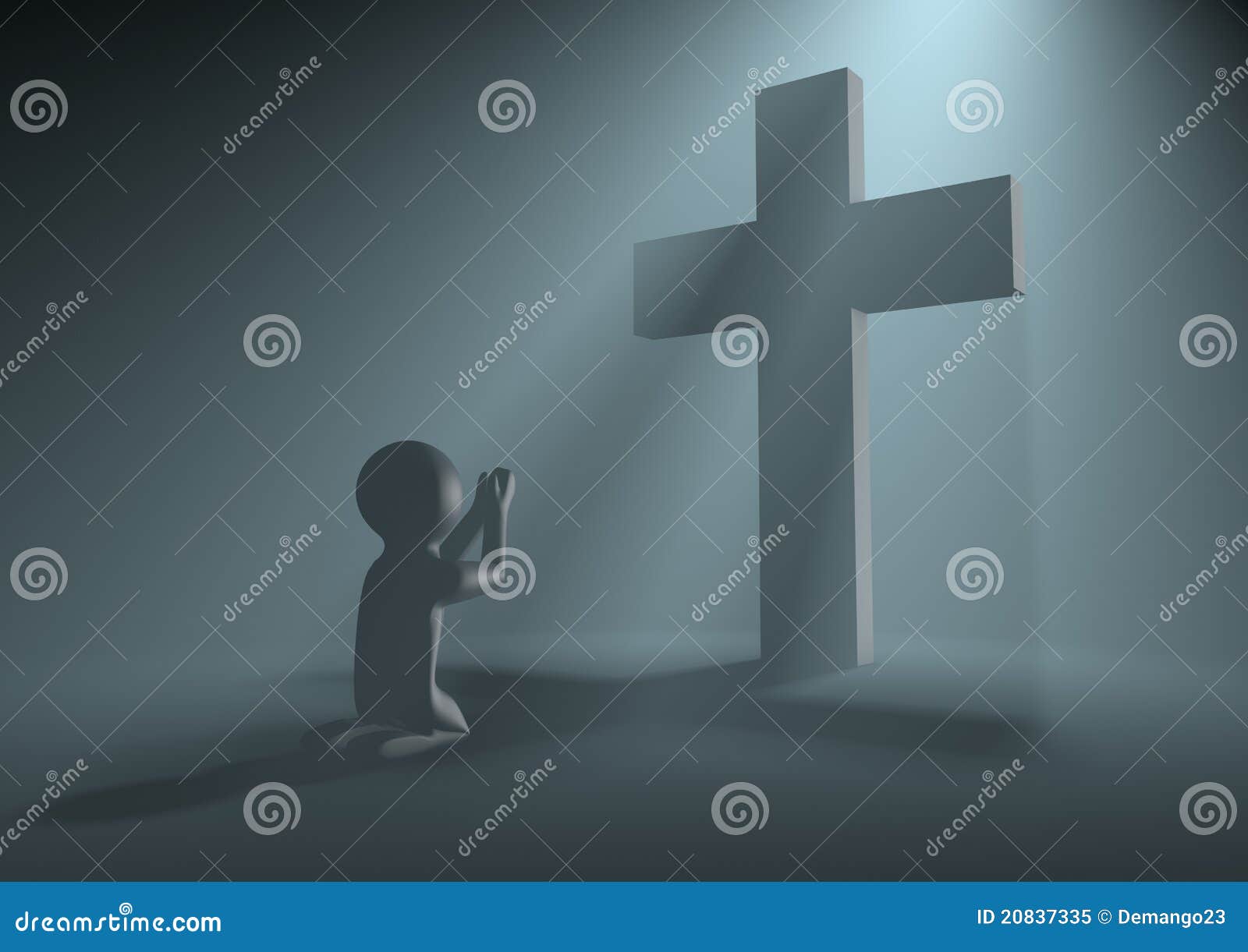 Praying figure stock illustration. Illustration of saint - 20837335