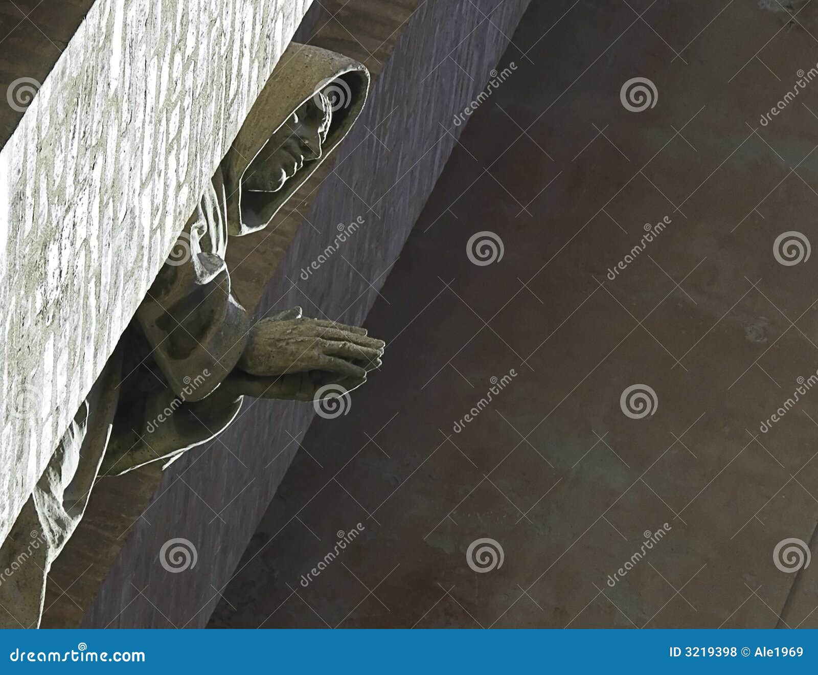 Praying Friar stock photo. Image of religion, bologna - 3219398