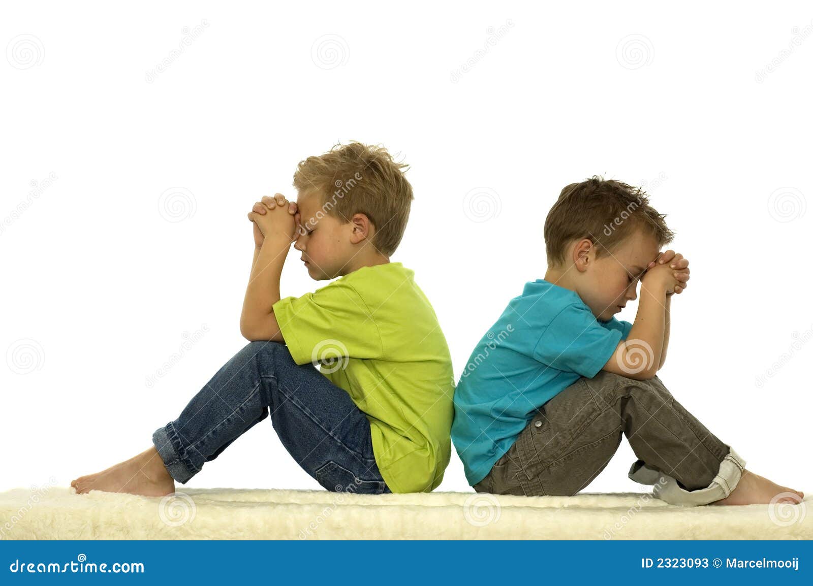 Praying Friends stock image. Image of brothers, isolated - 2323093