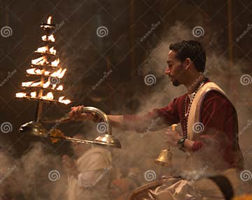 Praying by the Ganges editorial stock photo. Image of lake - 19009473
